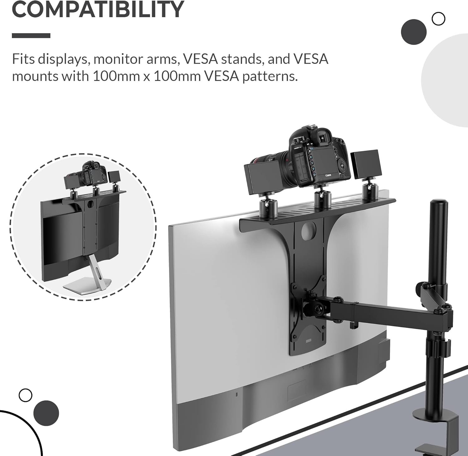 HumanCentric DSLR Monitor Mount - Camera Shelf for Australia | Ubuy
