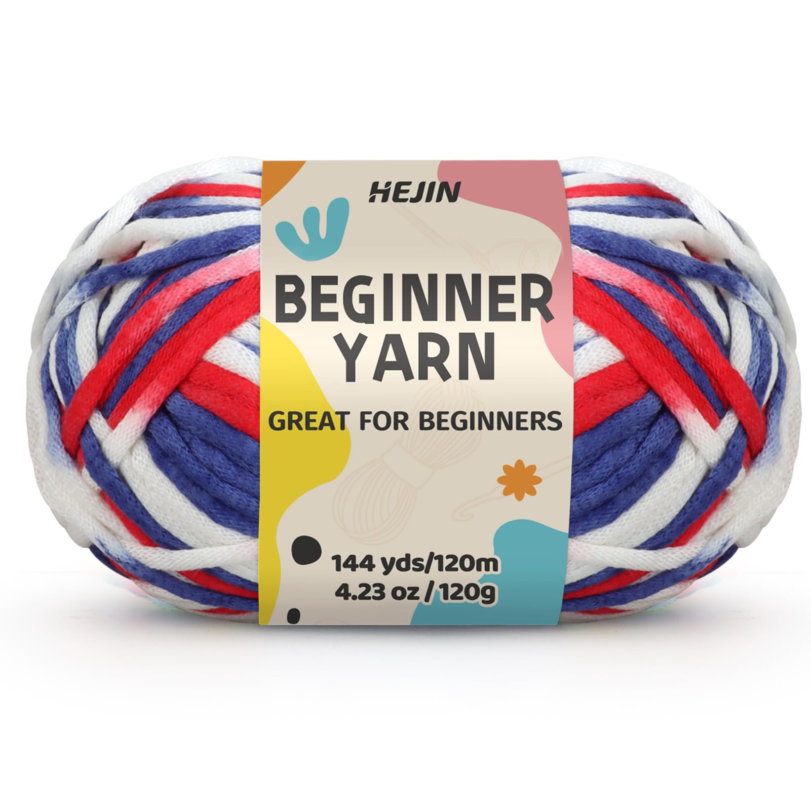 Amazon.com: 120g Americana Yarn for Crocheting and Knitting; Rainbow ...