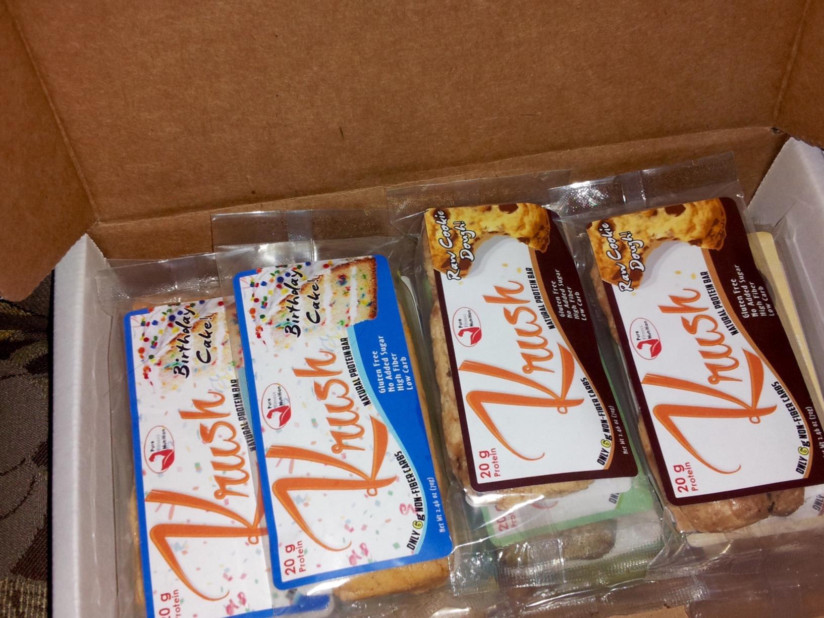 Amazon.com: Krush Natural Protein Bars, Pack of 12 (Krush Variety Box ...