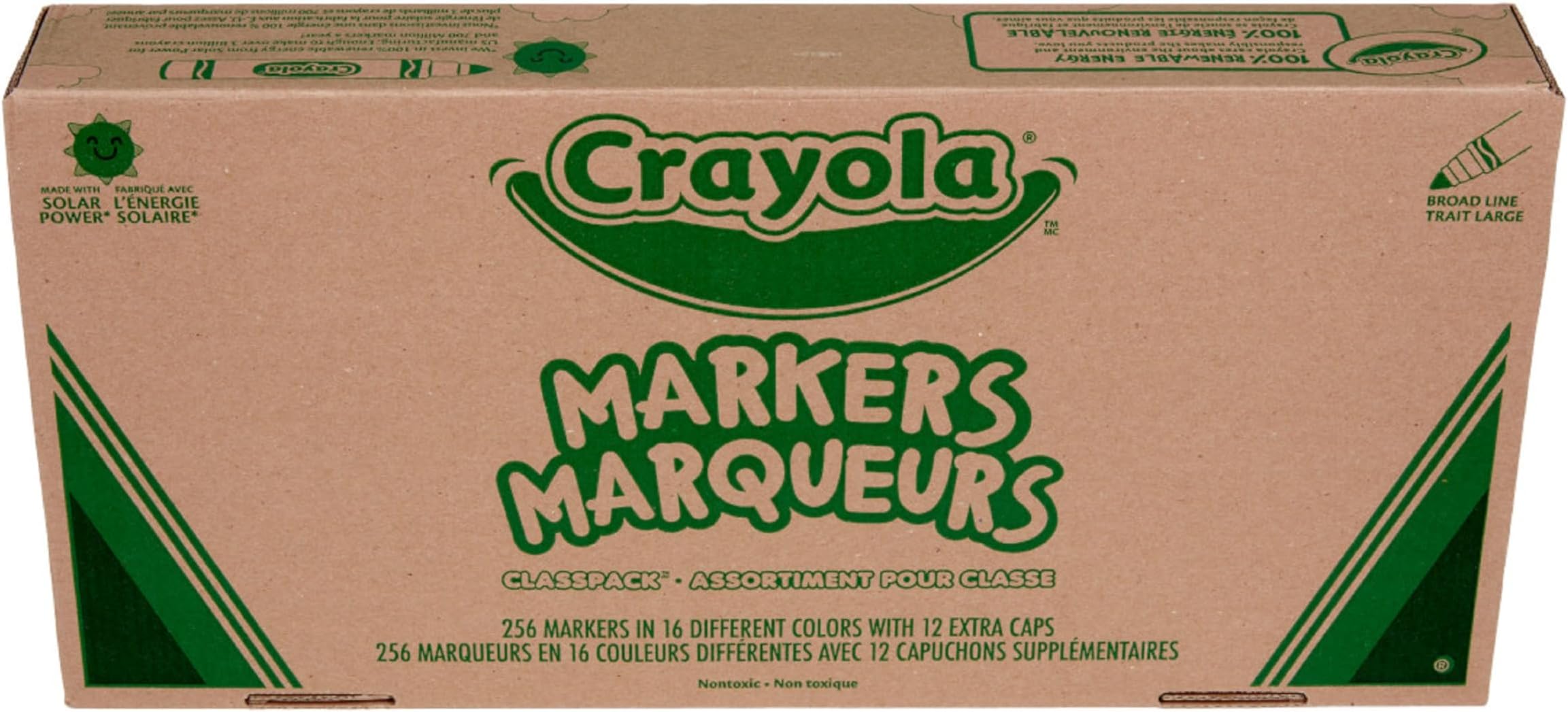 Amazon.com: Crayola Broad Line Markers Classpack (256 Ct), Bulk School ...