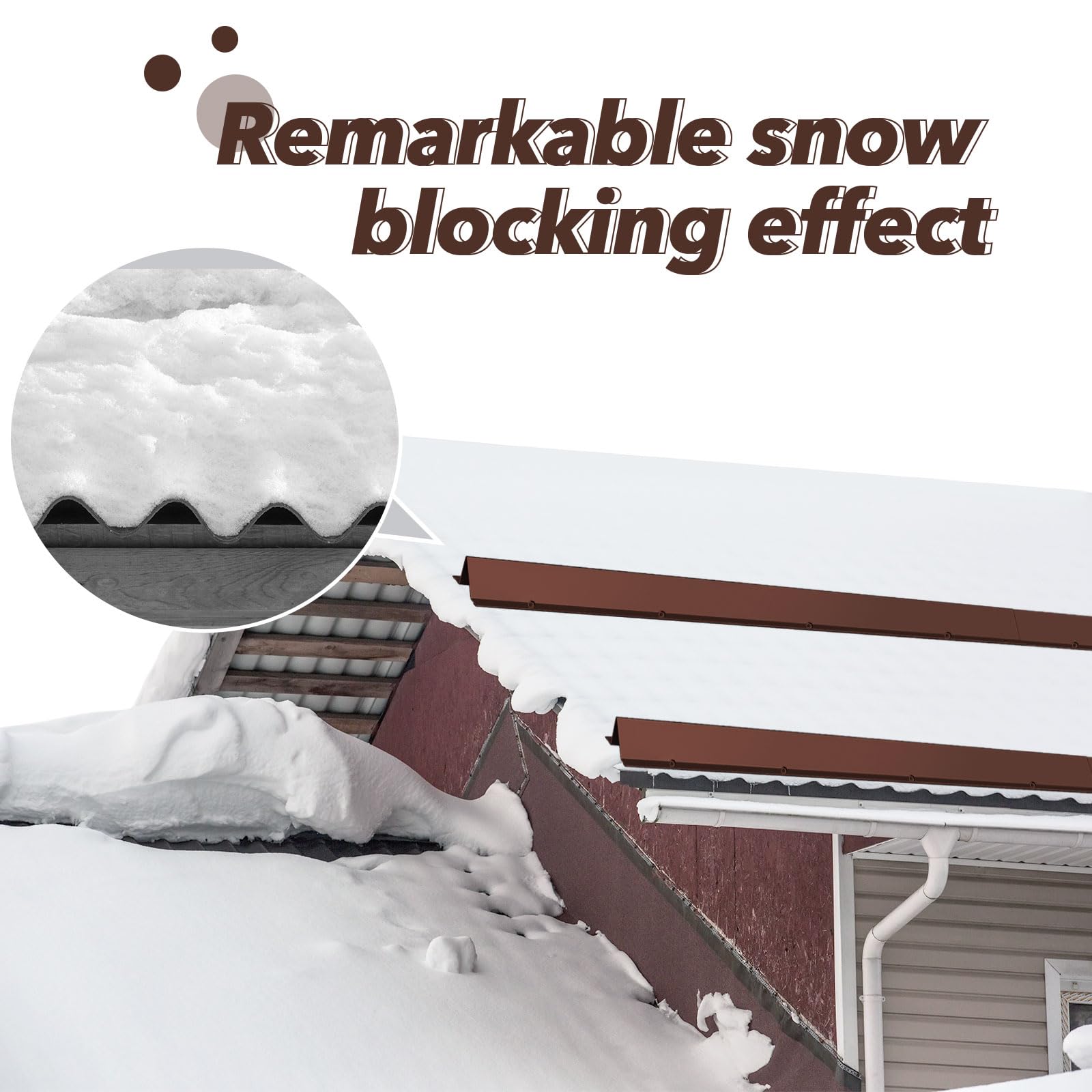 Snow Roof Guard 20-Pack Aluminum Roof Snow Guards - 4ft Ice Stoppers ...