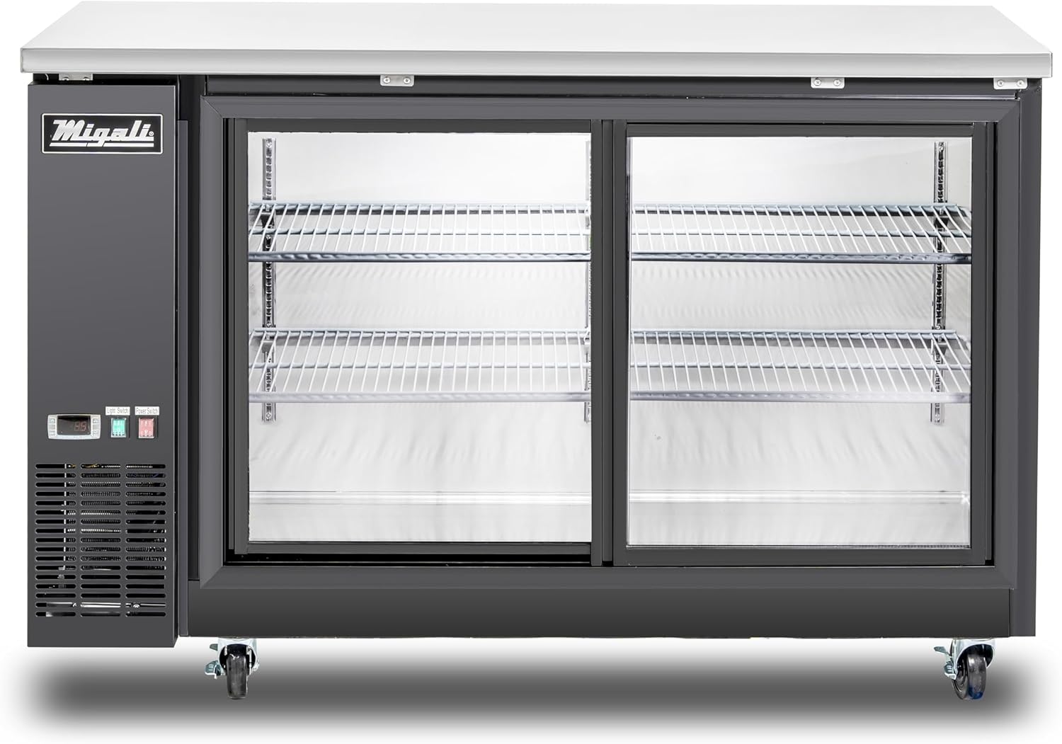 Amazon.com: Migali C-BB60SG-HC 60″ Sliding Glass Door Back Bar ...