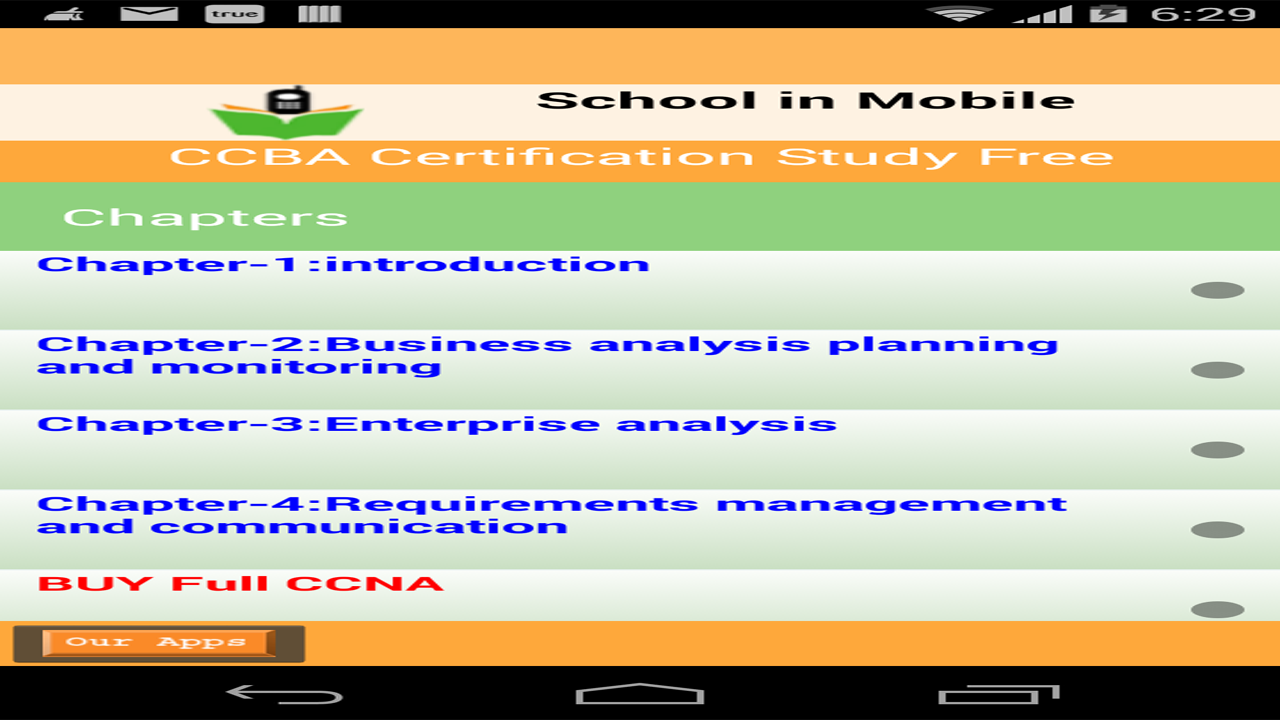 CCBA Certification Study - App on the Amazon Appstore