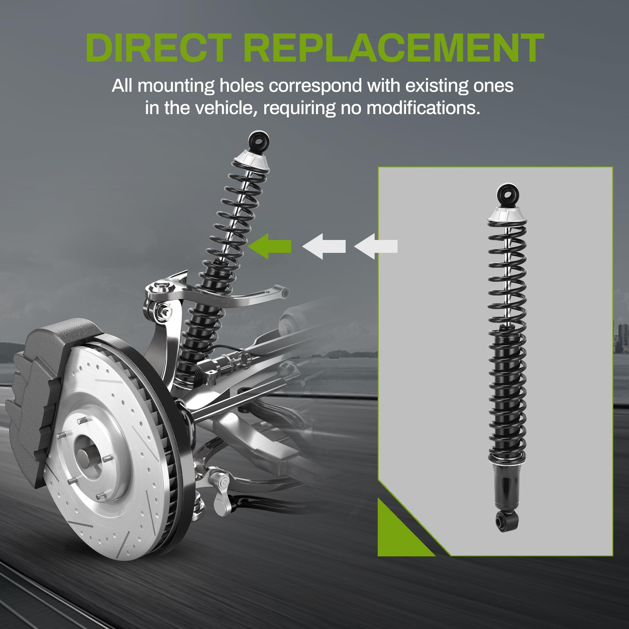 Front Struts Complete Assembly OCPTY Front Complete Struts Spring ...