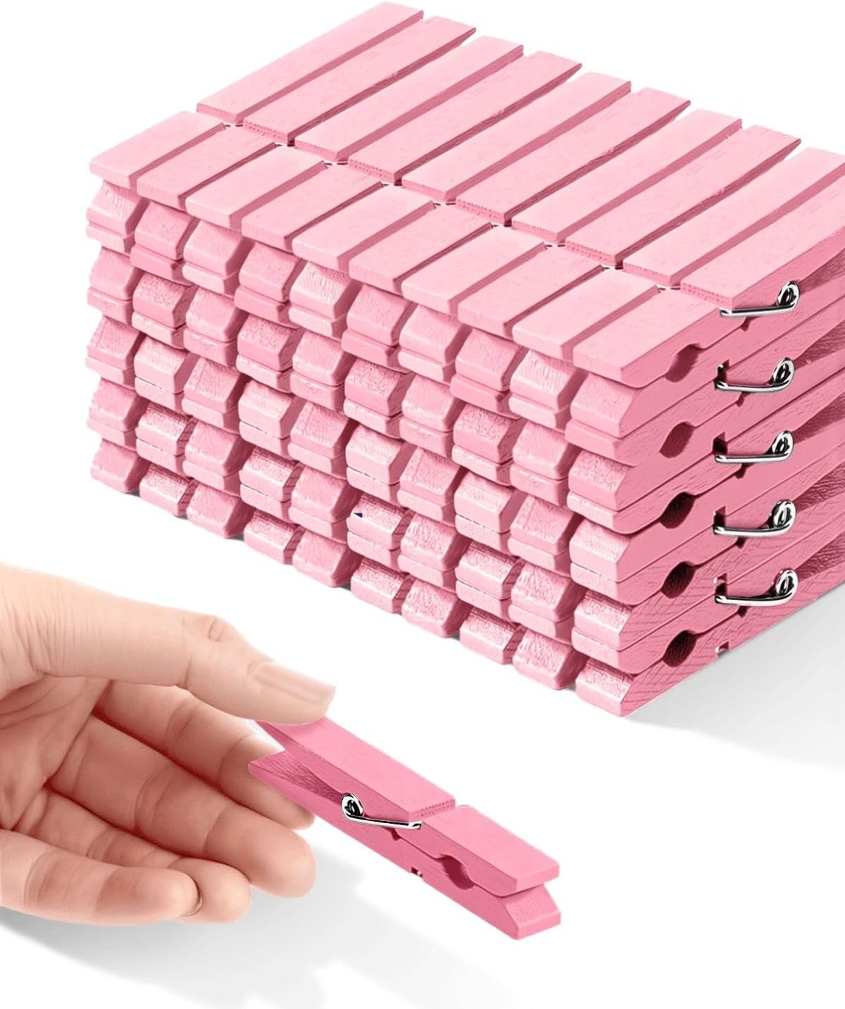Amazon.com: Fun Express Baby Pink Mini Clothespin Baby Shower Party ...