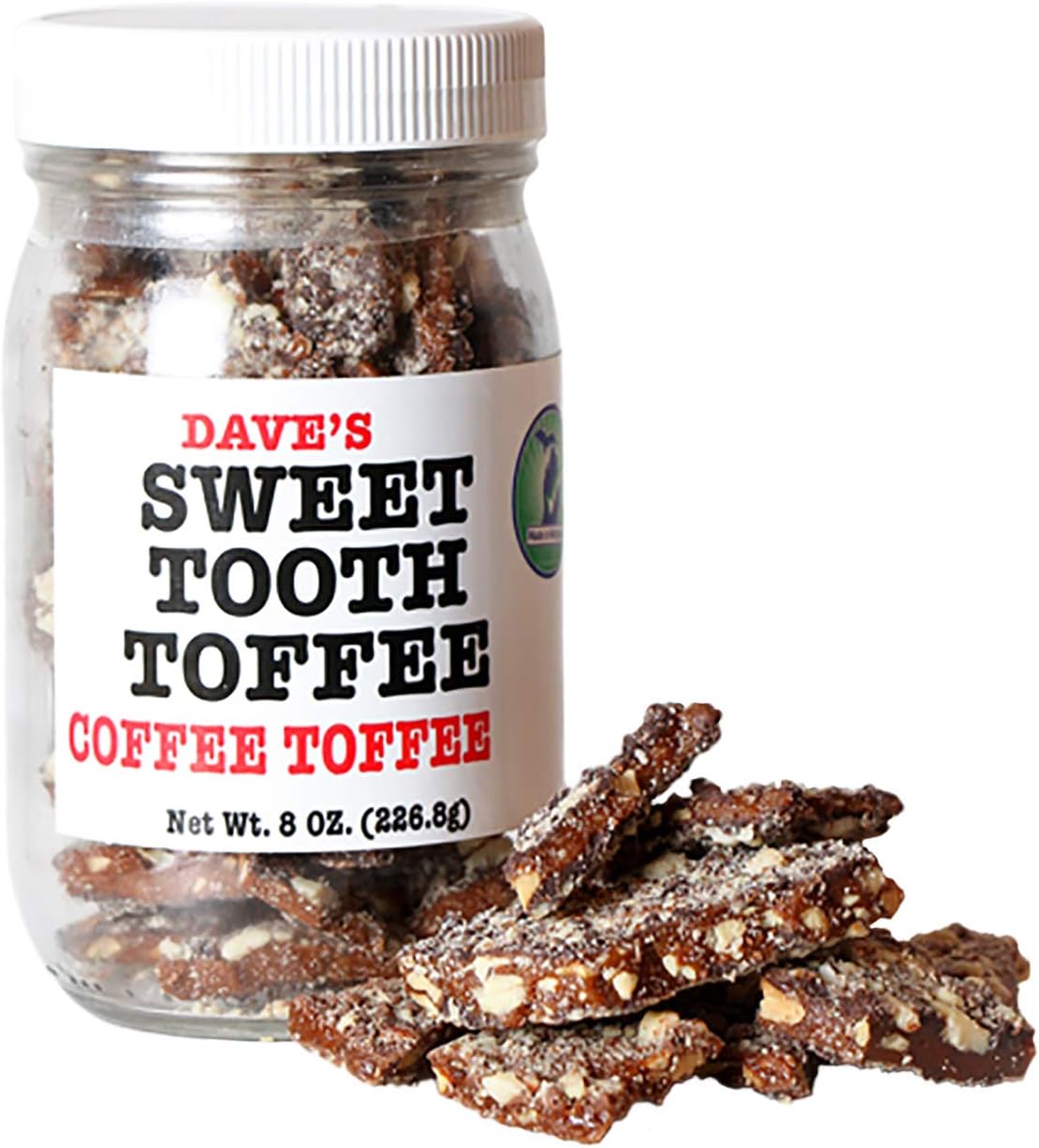 Amazon.com : Dave's Sweet Tooth Toffee - Dark Chocolate Toffee (4 oz ...