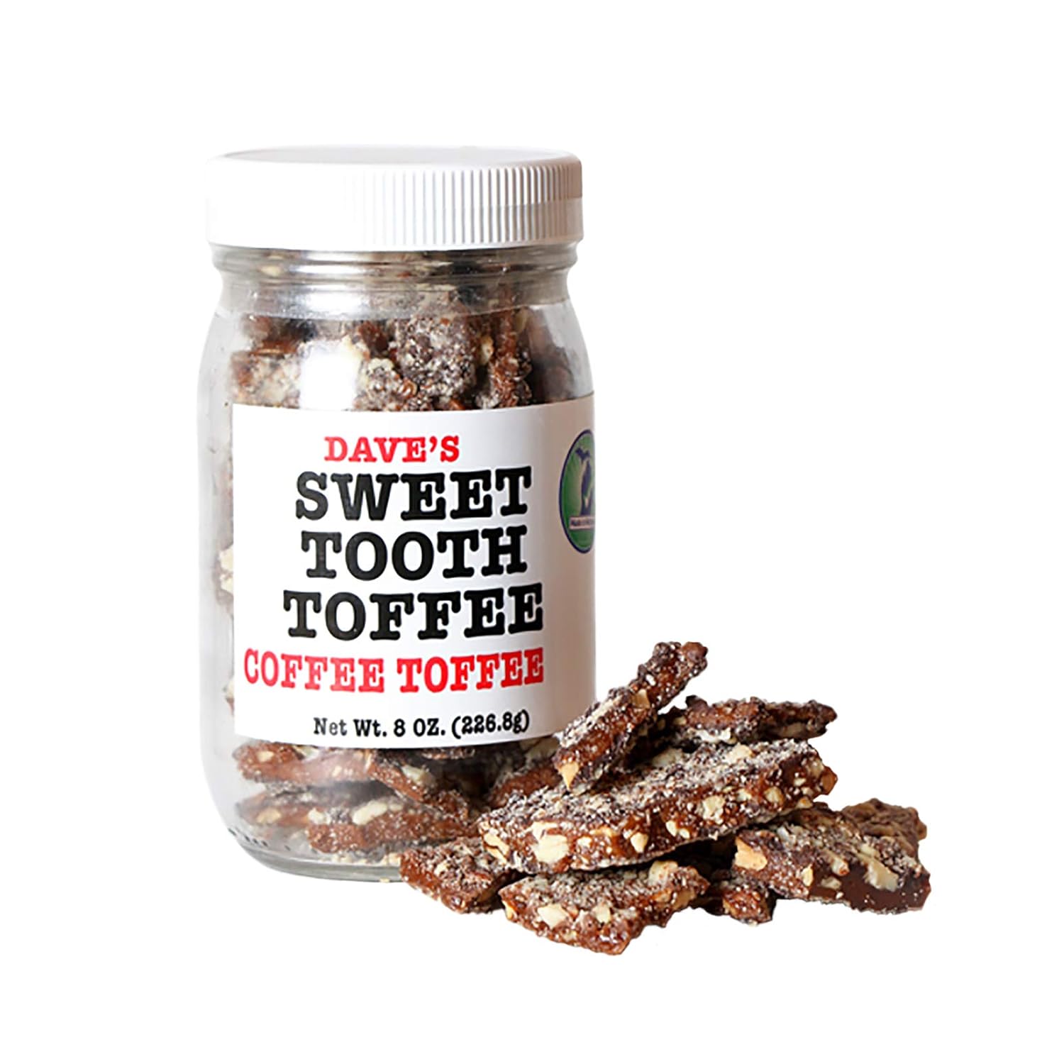 Amazon.com : Coffee Flavored Toffee by Dave's Sweet Tooth : Toffee ...