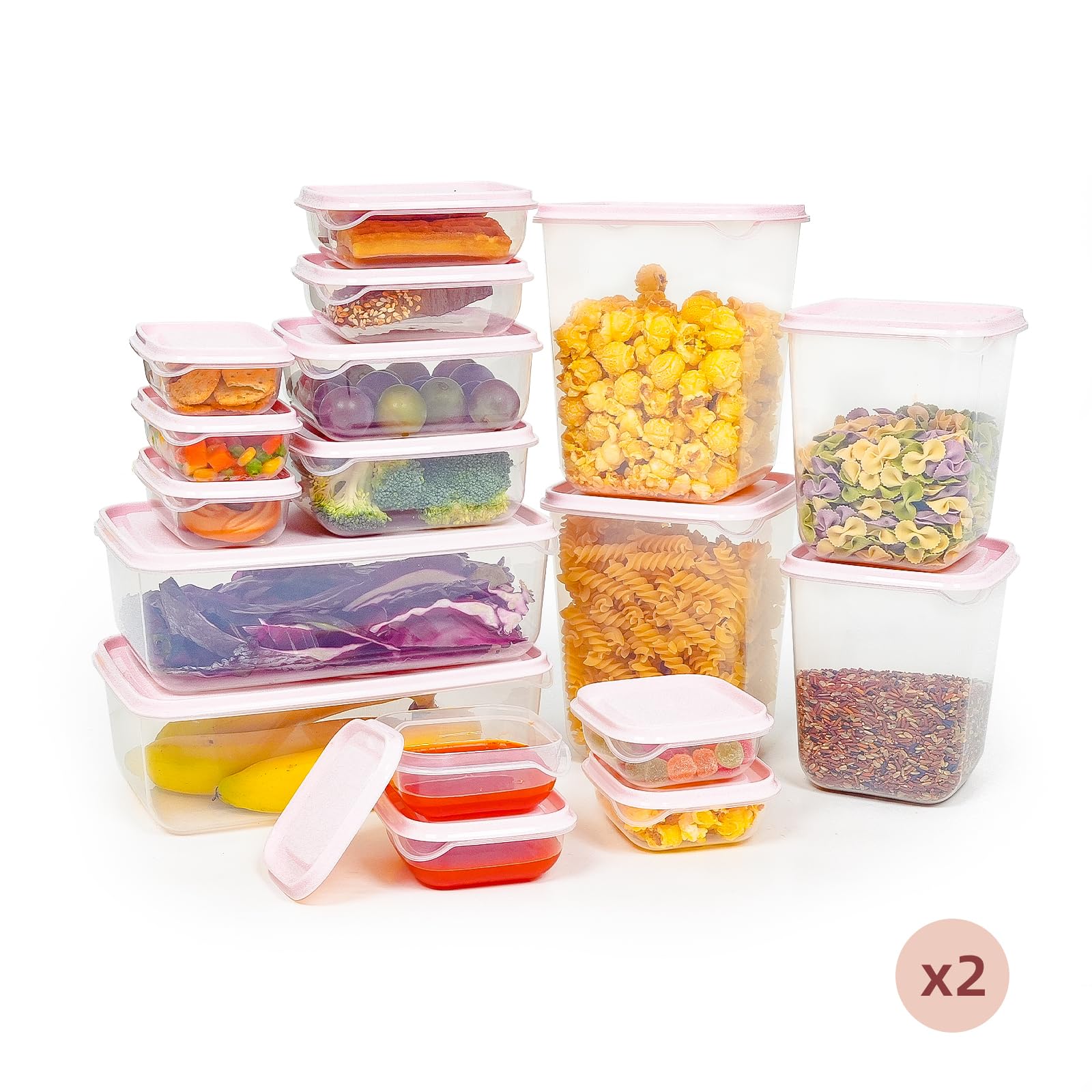 Amazon.com: ECO-TOGO Plastic Food Storage Containers with Lids (34-Pack ...