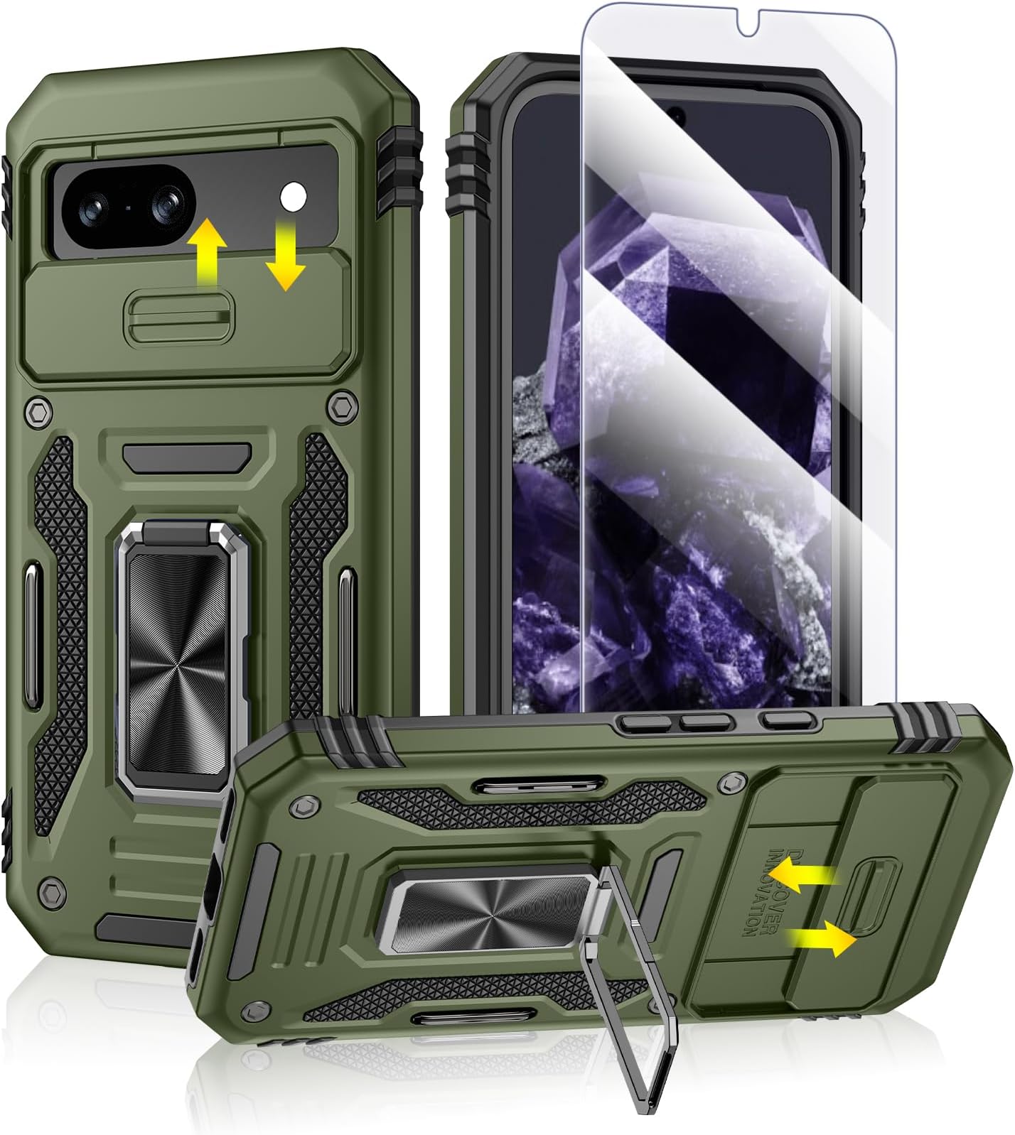 Amazon.com: Caka for Google Pixel 8A Case, [Full Camera Protection ...