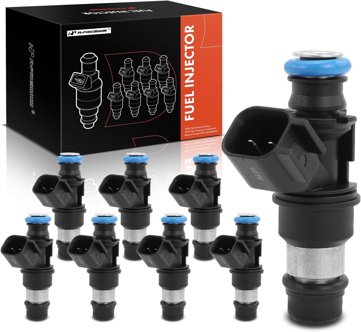 Amazon.com: A-Premium Set of 8 Fuel Injector - Compatible with Chevy ...