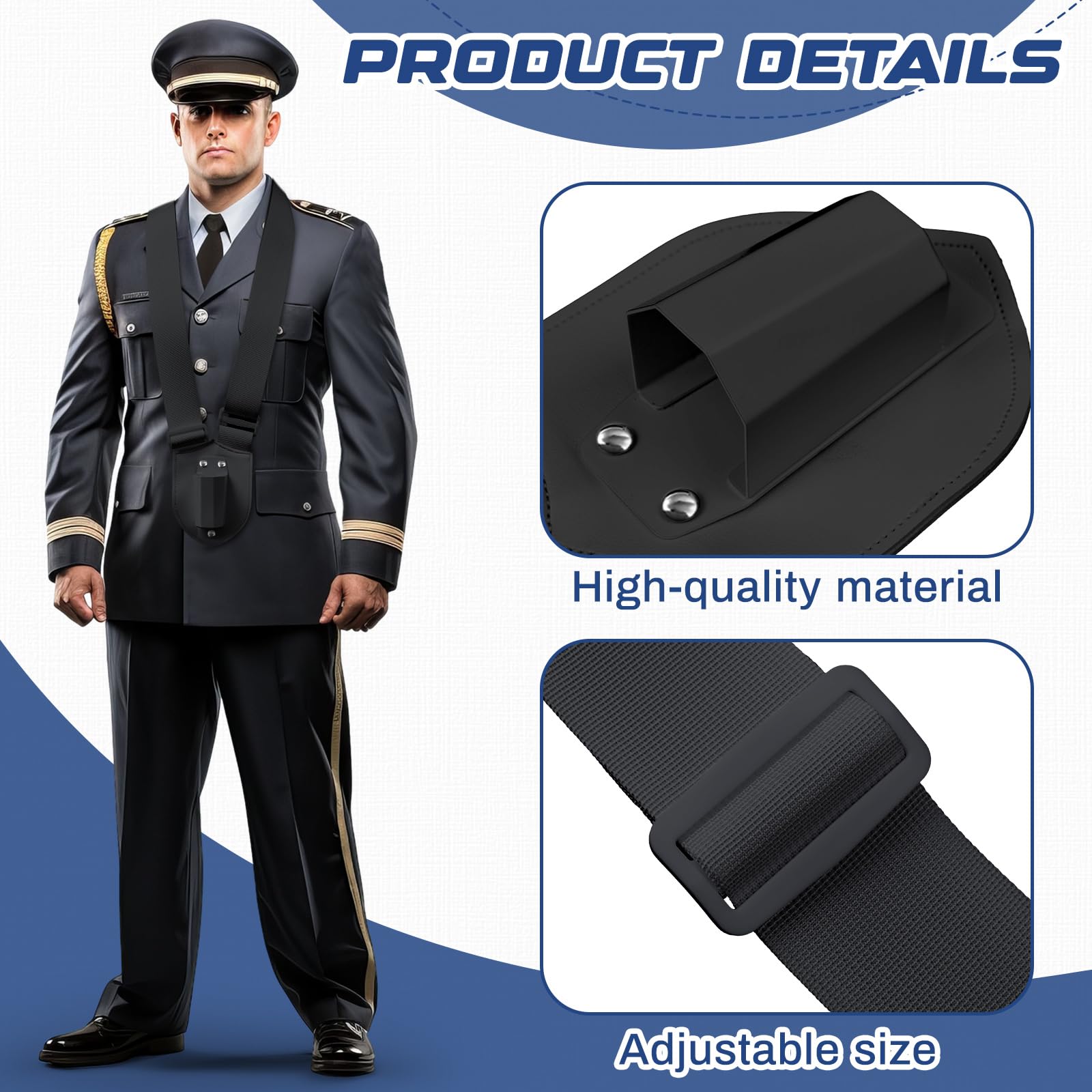 Snapklik.com : Jecery Single Strap Parade Flag Carrier Parade Harness ...