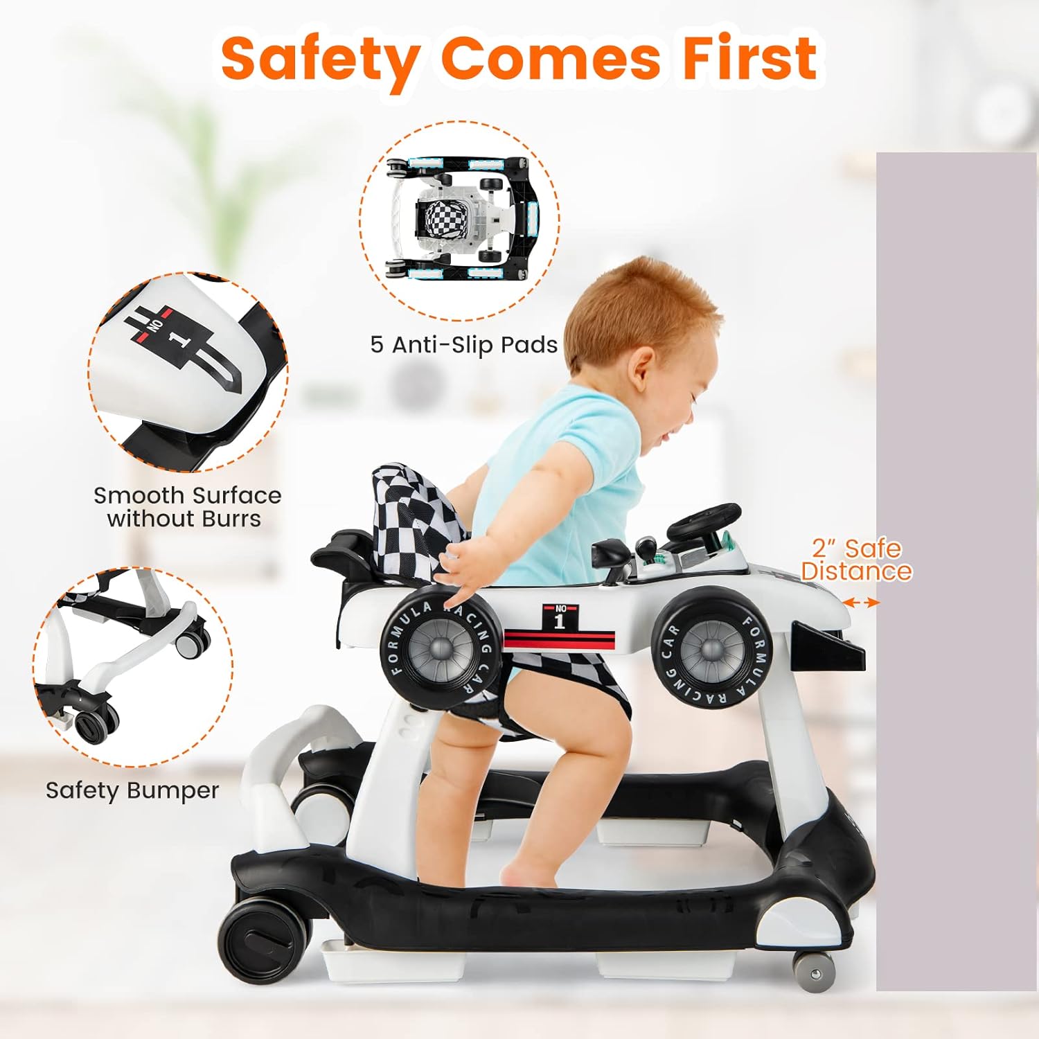 HOMGX Baby Walker with Wheels, Convertible Baby Push Philippines | Ubuy