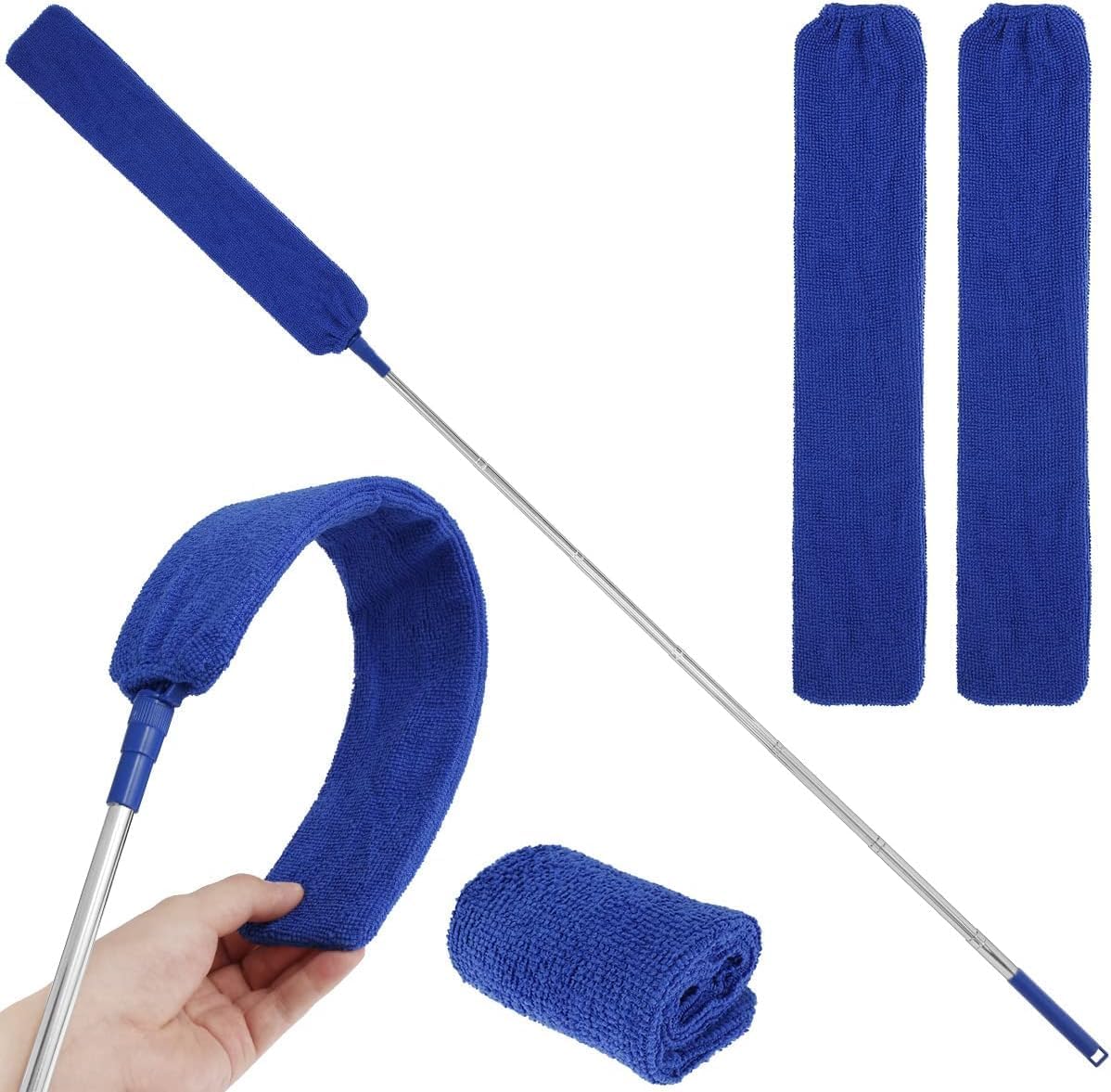 Amazon.com: Retractable Gap Dust Cleaner with 3 Microfiber Dusting ...