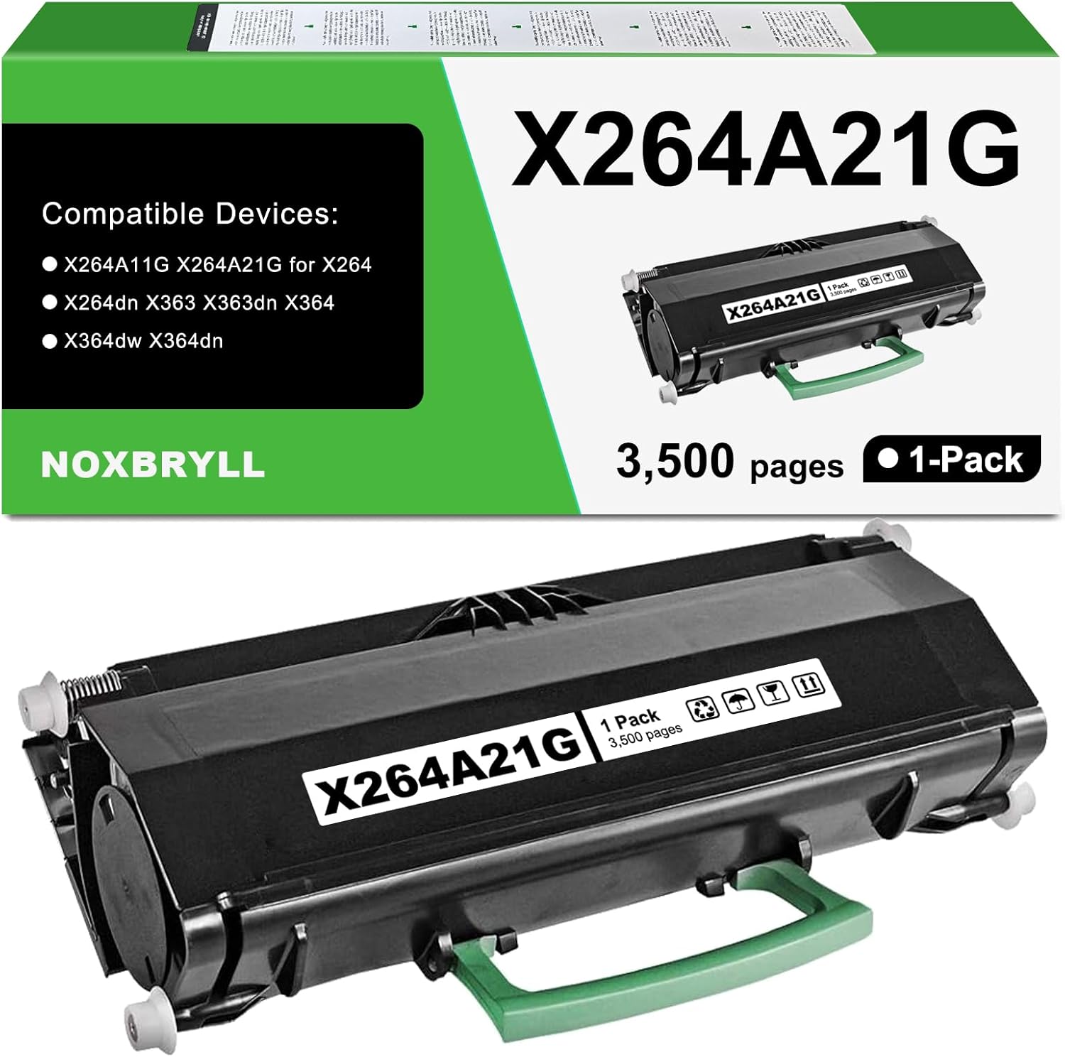 Amazon.com: Remanufactured X264A21G Toner Cartridge Compatible for ...