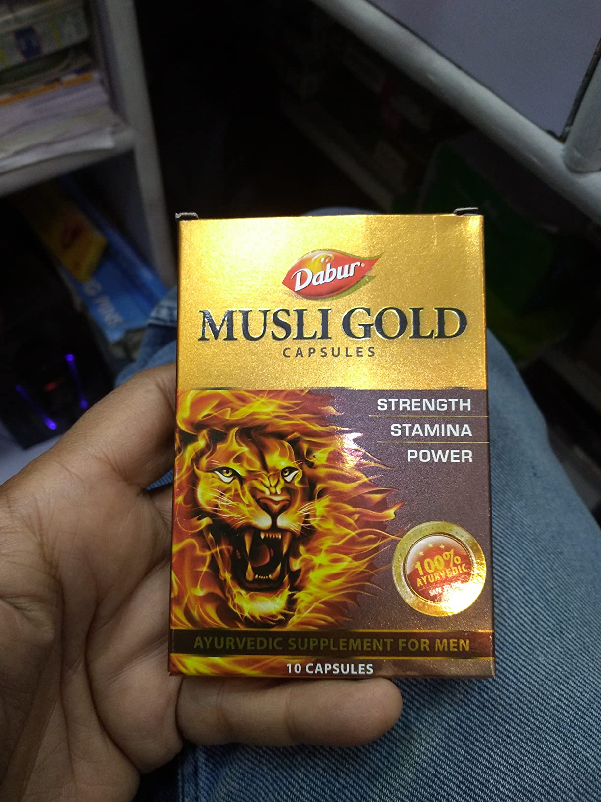 Buy Dabur Musli Gold Capsules - 10 Capsules | 100% Ayurvedic Capsules ...