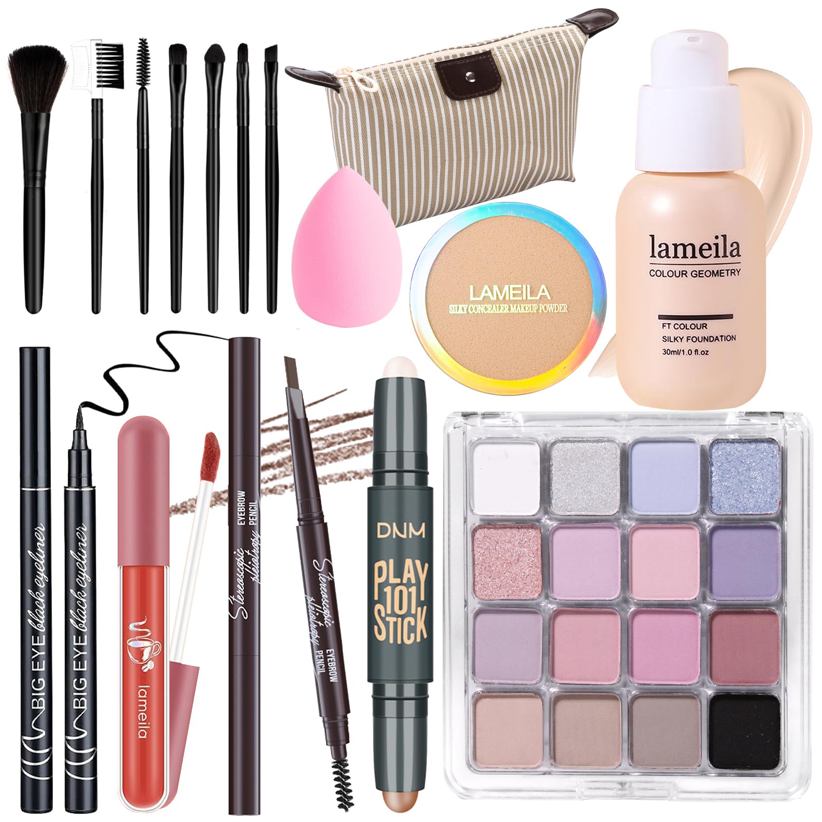 Amazon.com : YBUETE Makeup Set Full Kit for Girls Teens Women, Makeup ...