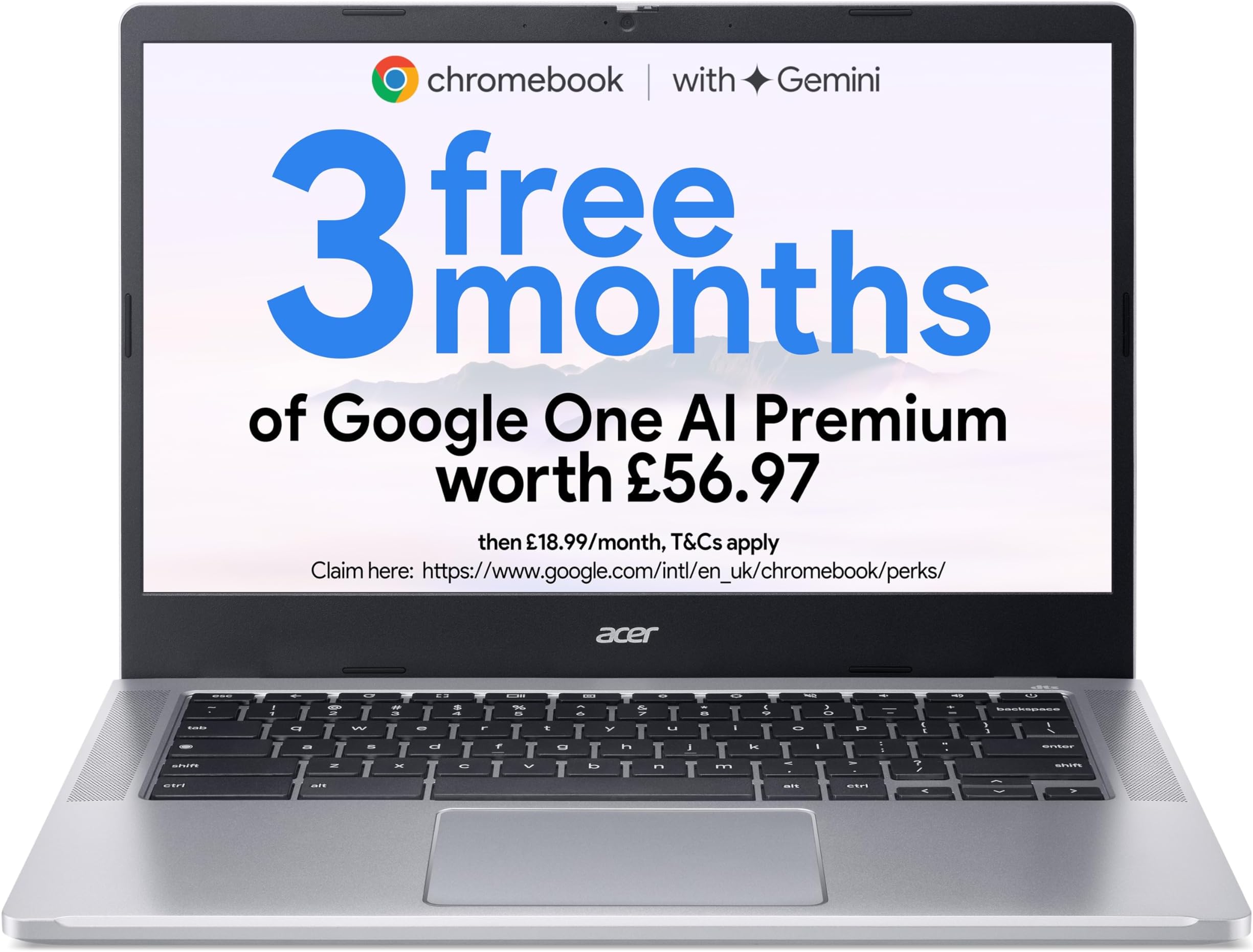 Acer Chromebook 314 CB314-4H Laptop - Intel Celeron N4500, 4GB, 128GB ...