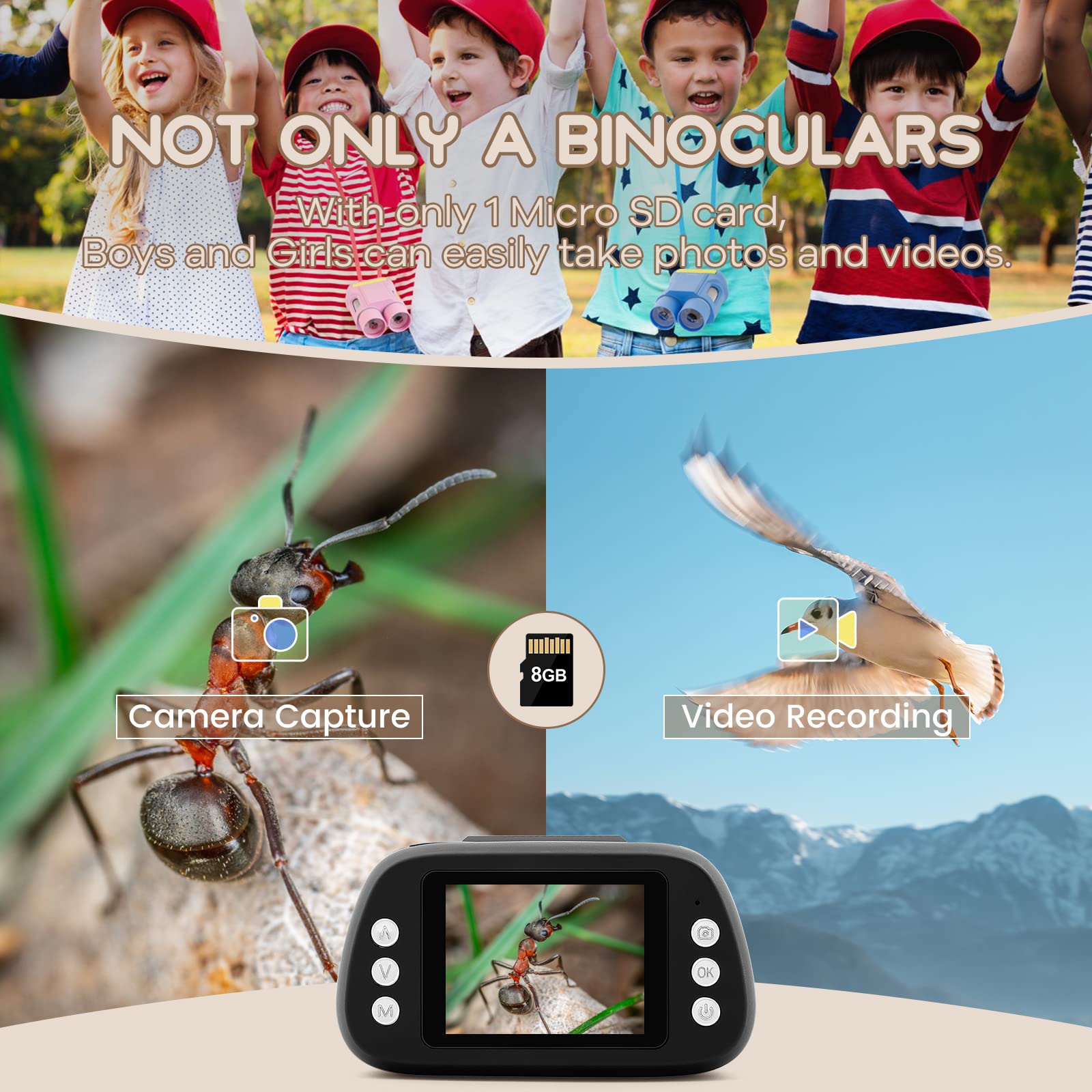 Snapklik.com : AD122 Kids Microscope&Telescope Double Lens, Portable ...