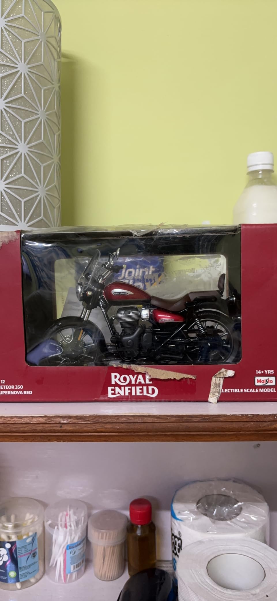 Royal Enfield Plastic Meteor Scale Model Supernova Red, Kid - Metal ...