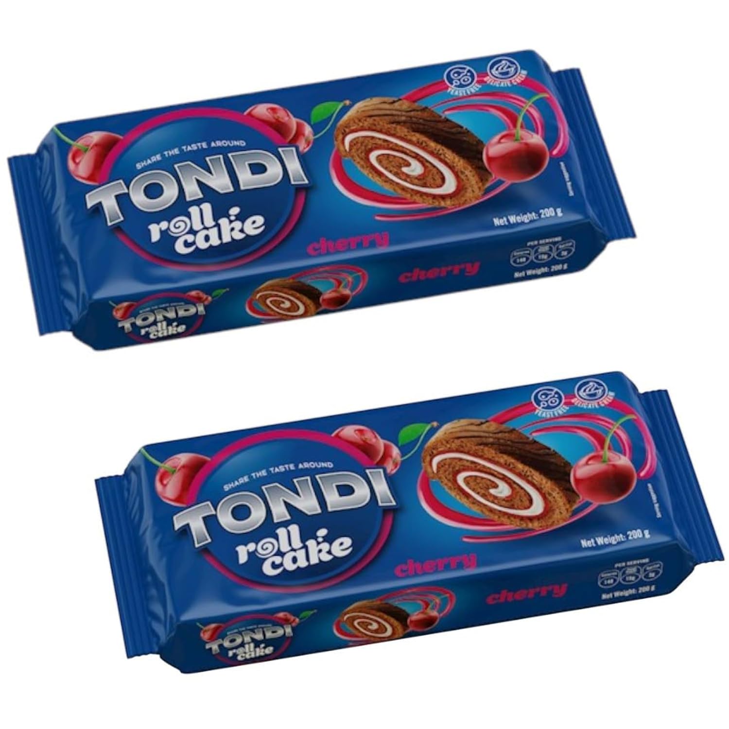 Amazon.com: TONDI Chocolate Roll Cake with Cherry Filling - Sweet ...