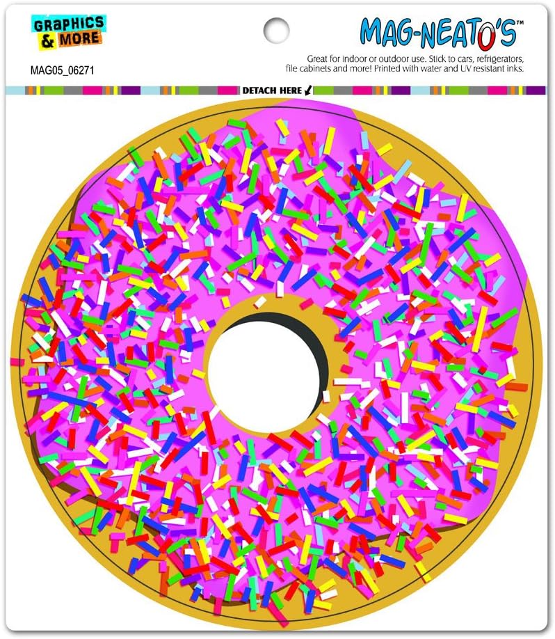 Amazon.com: Pink Donut Sprinkles - Circle Automotive Car Refrigerator ...