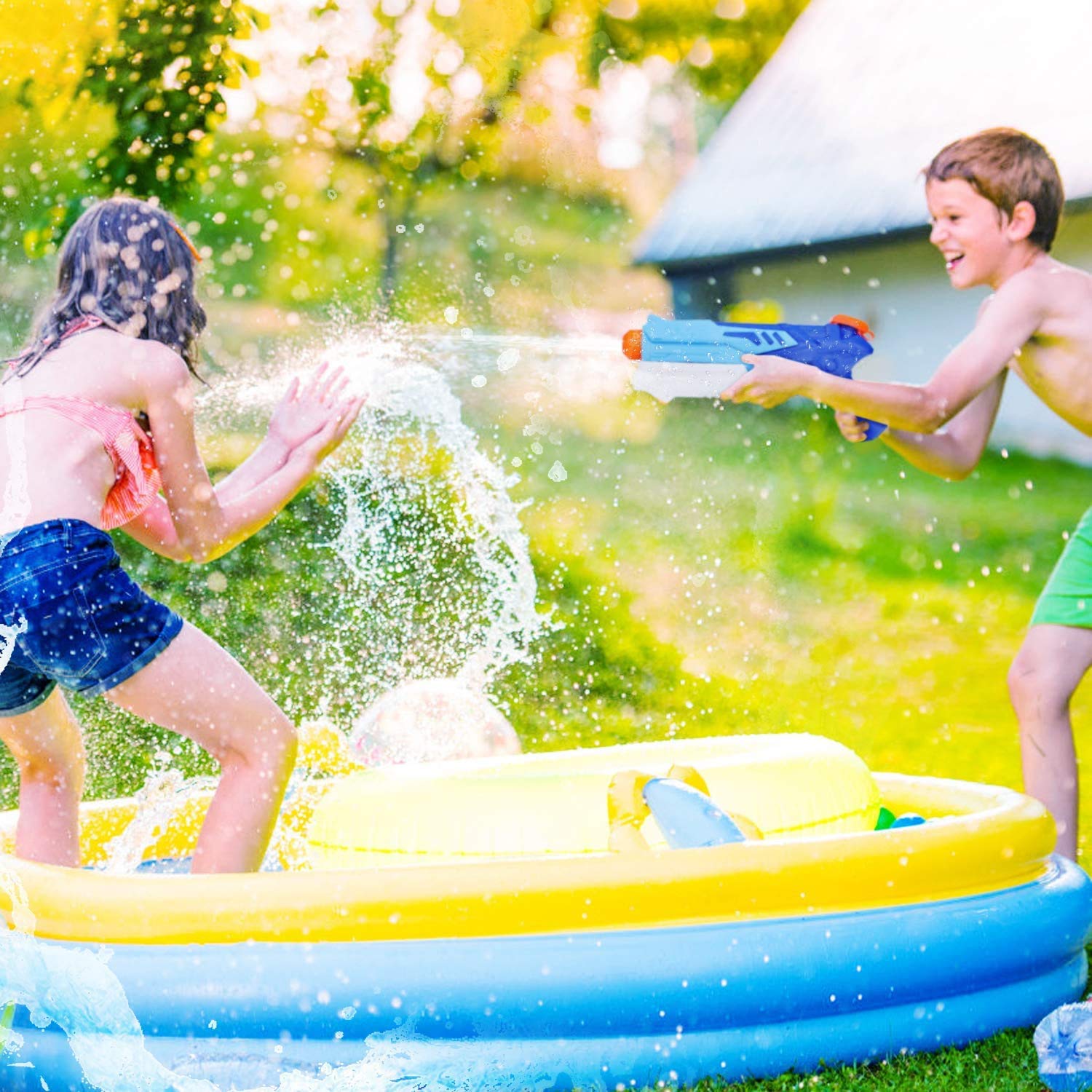 Ucradle Water Gun for Kids - 2 Pack Water Pistol 300ML Big Water Gun ...