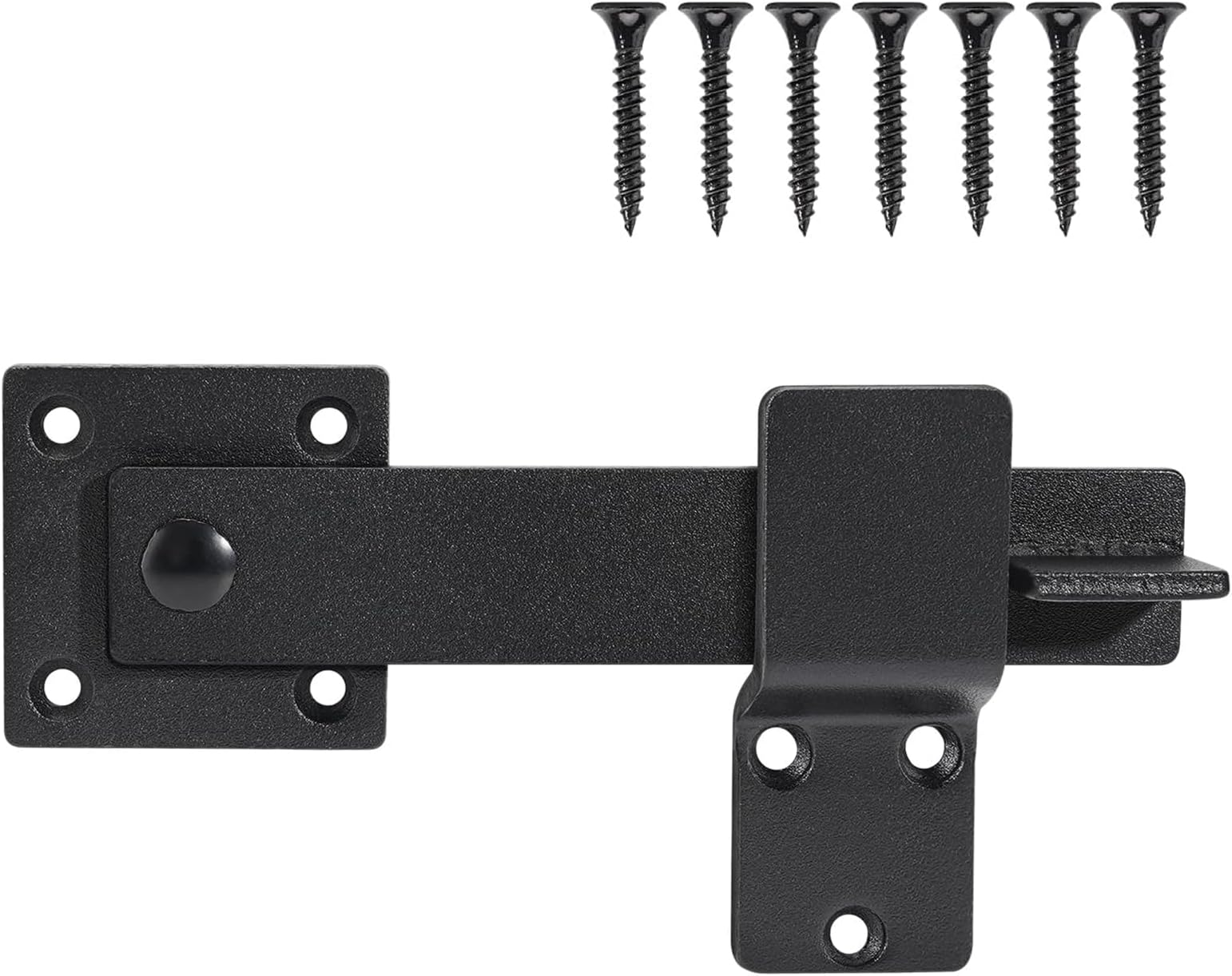 Flip Gate Latch Lock with Padlock Holes 5.5” Heavy Duty Barn Door Lock ...