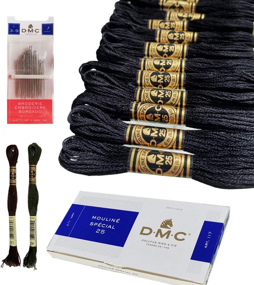 Amazon.com: DMC 6-Strand Embroidery Cotton Floss, Winter White (Model ...