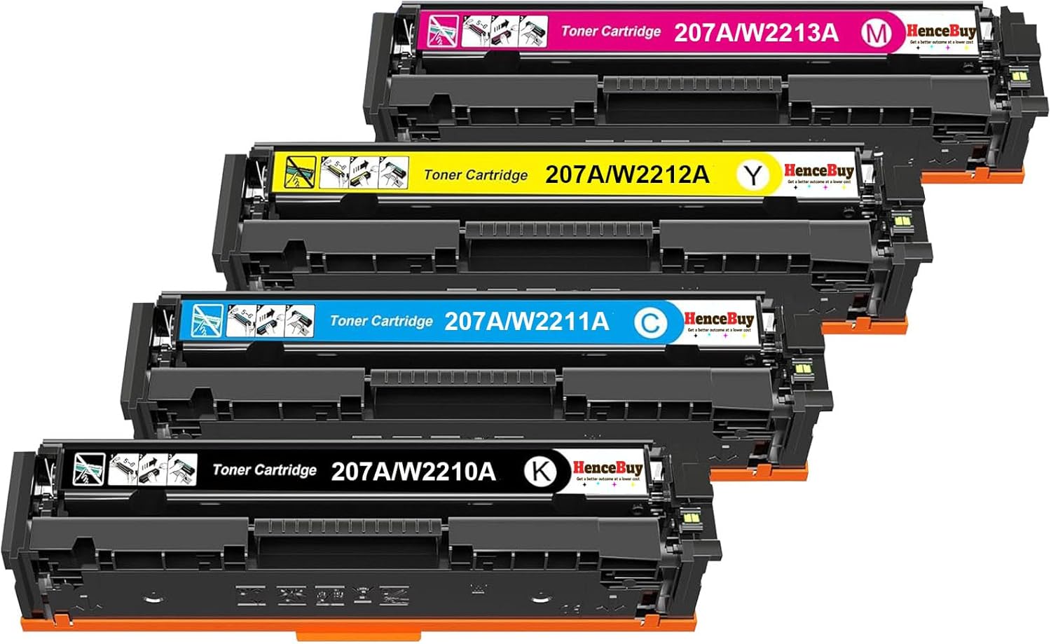 HenceBuy 207A Toner Cartridge Multipack (With Chip) Compatible for HP ...