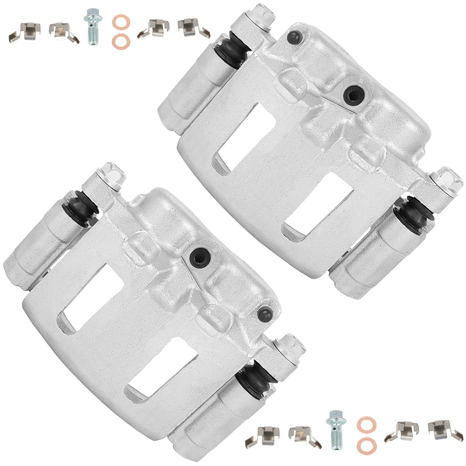 cciyu Front Left + Right Brake Calipers With Bracket 18B4695 18B4694 ...