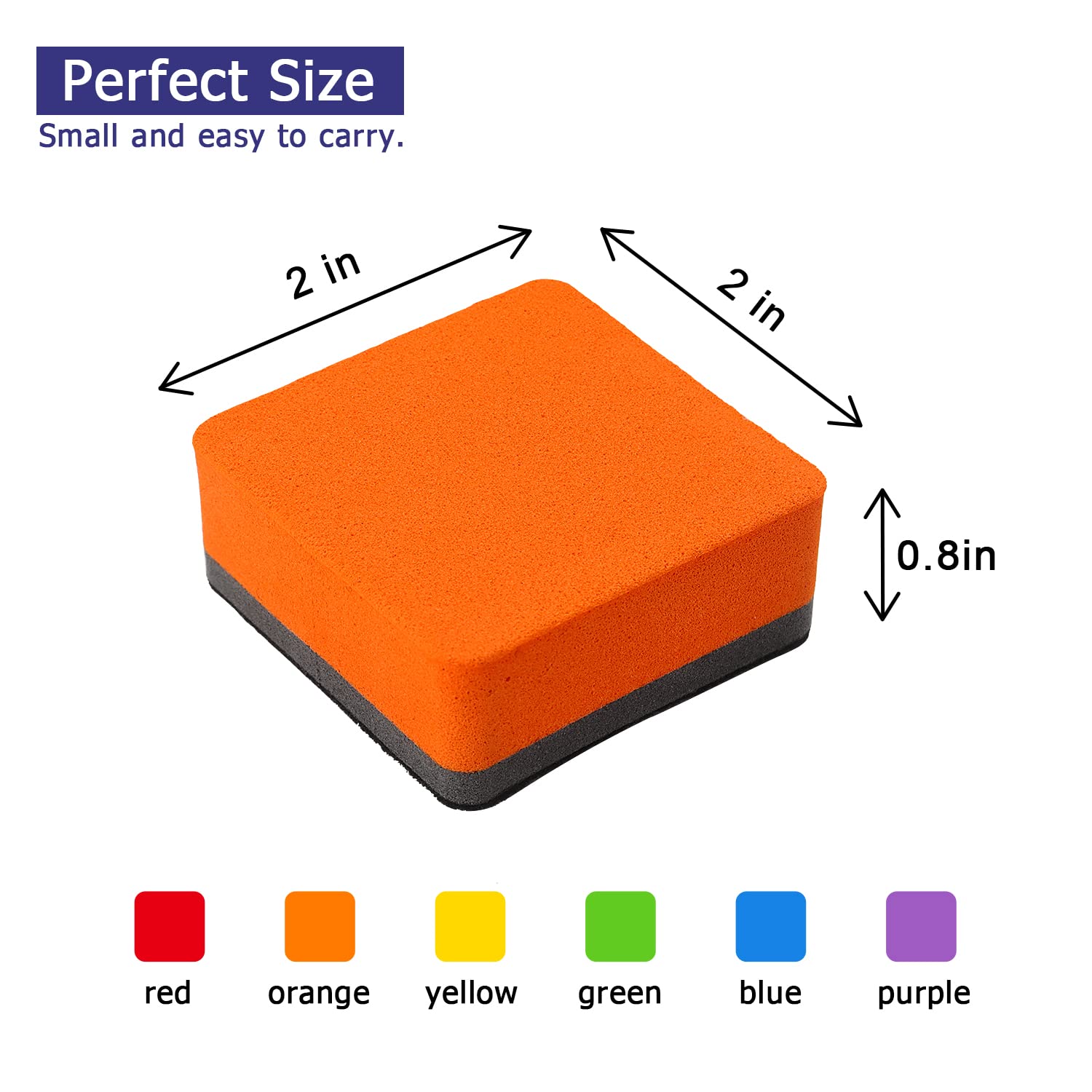 Snapklik.com : 12 Pack Magnetic Whiteboard Eraser, Dry Eraser Board ...