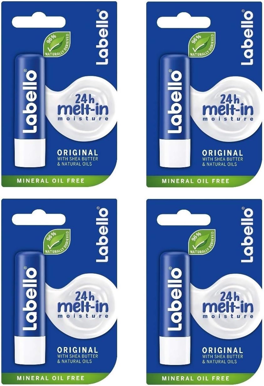 Amazon.com : Labello Classic Care Lip Balm 5.5 ml /4.8g , pack of 4 ...