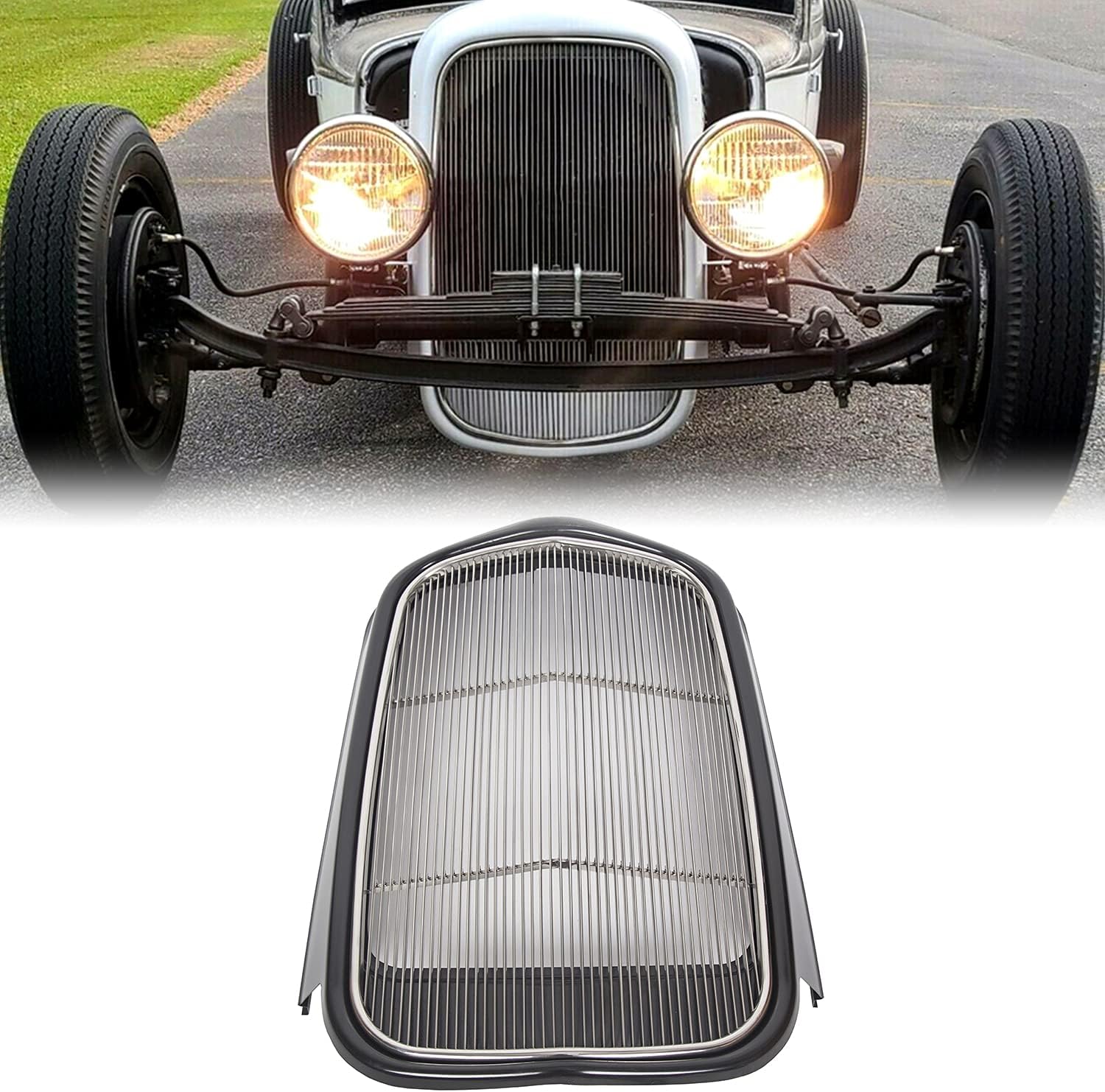 Amazon.com: ECOTRIC Front Grille Shell + Insert Compatible with Ford ...