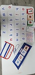 Amazon.com: Torlam Blends & Digraphs Pocket Chart, Onset Rime Phonics Games Sight Word Flash ...