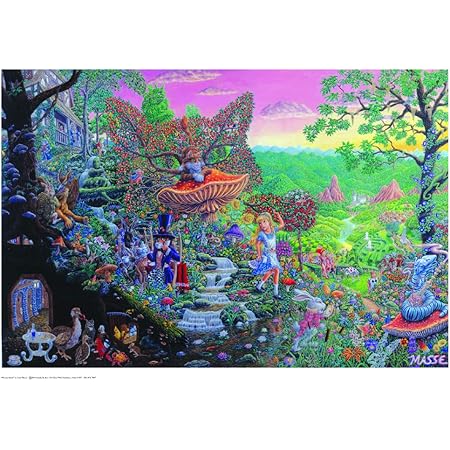 Amazon.com: Alice in Wonderland by Tom Masse 32-by-22-Inch Art Print ...
