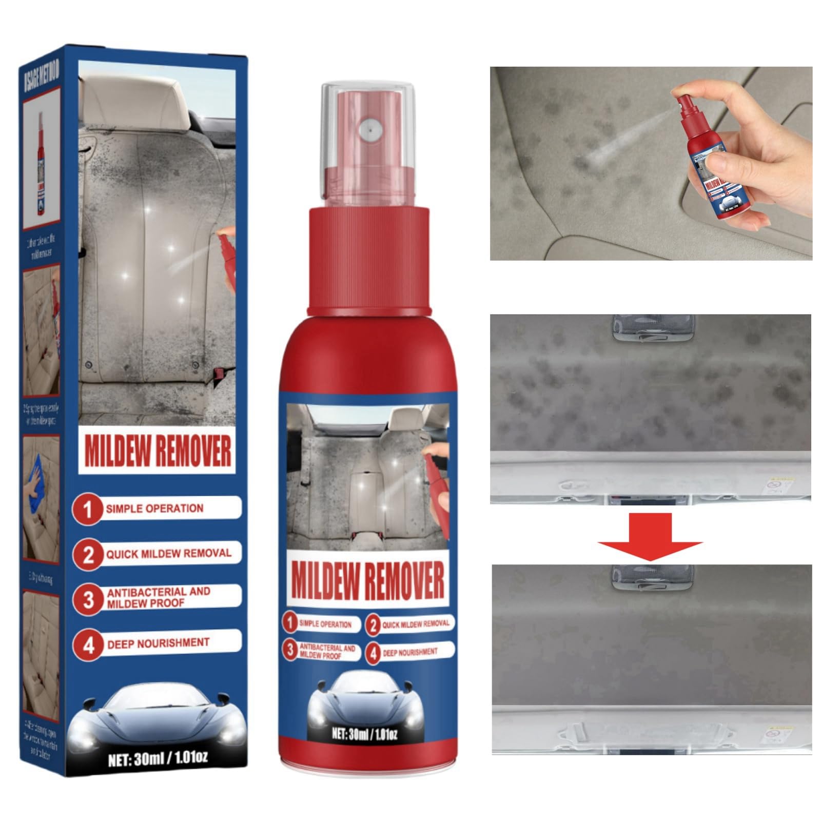 Car Interior Mould Cleaning Spray,Automotive Interior Mold Cleaner ...