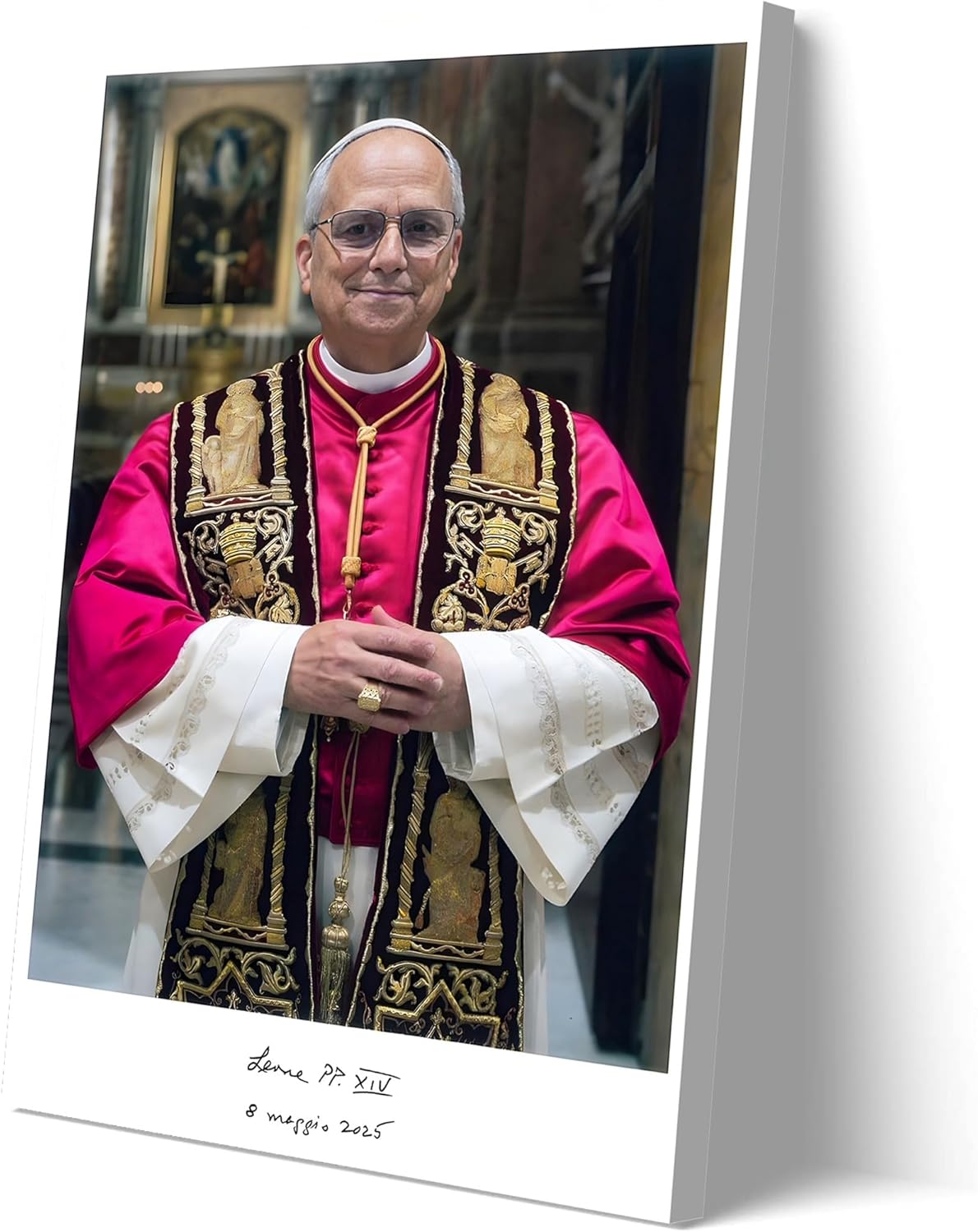 Amazon.com: Pope Leo XIV Signed Poster Canvas Print Art Suitable for Classroom, Living Room ...