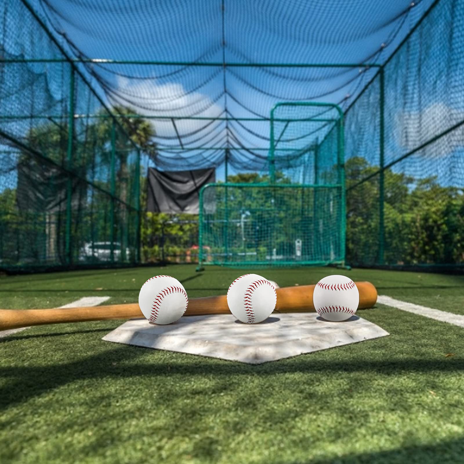 Snapklik.com : 6 Pack White Sports Practice Softballs, 12-Inch Official ...