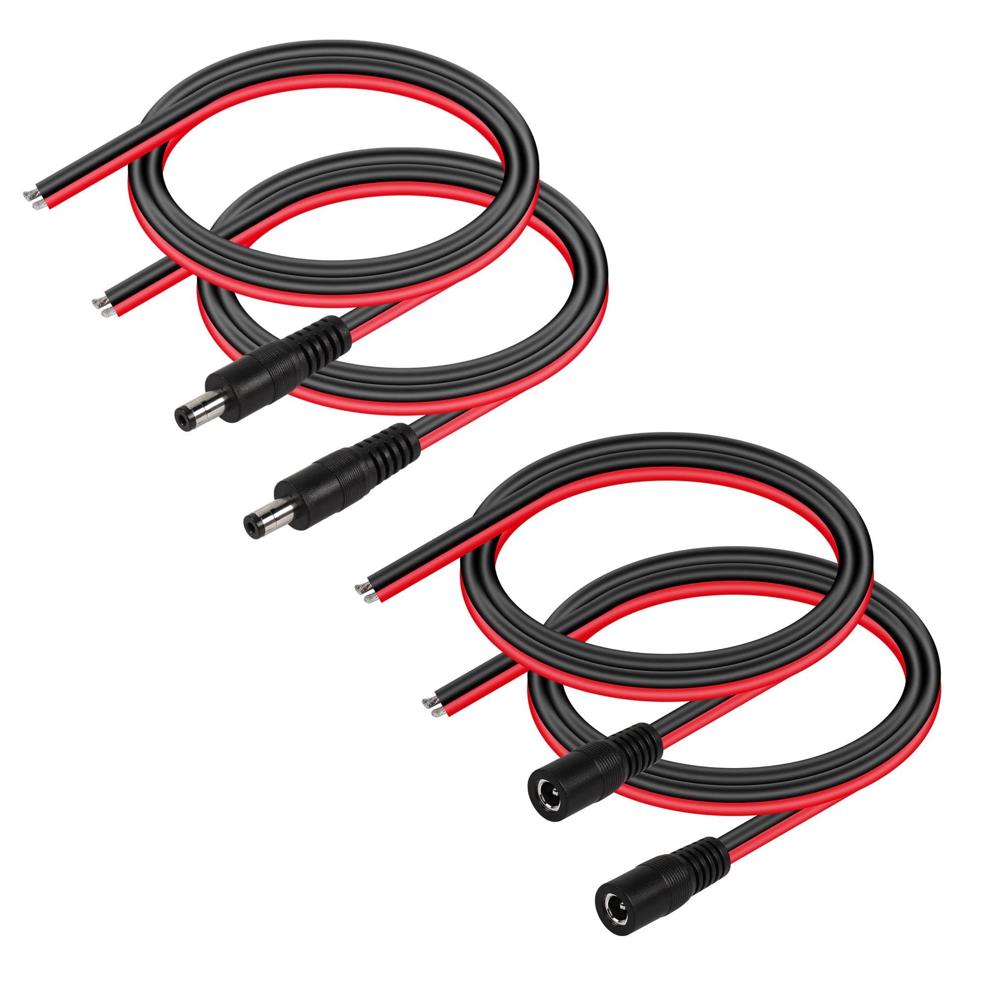 Amazon.com: CERRXIAN DC5521 Power Pigtails Cable,1.64ft 14AWG 5.5mm x 2 ...