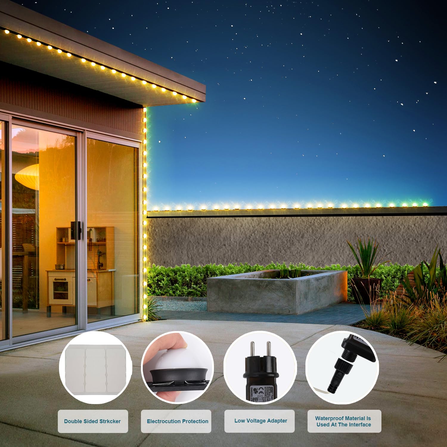Outdoor Lights That Plug In Outdoor Garden Lights Waterproof Garden