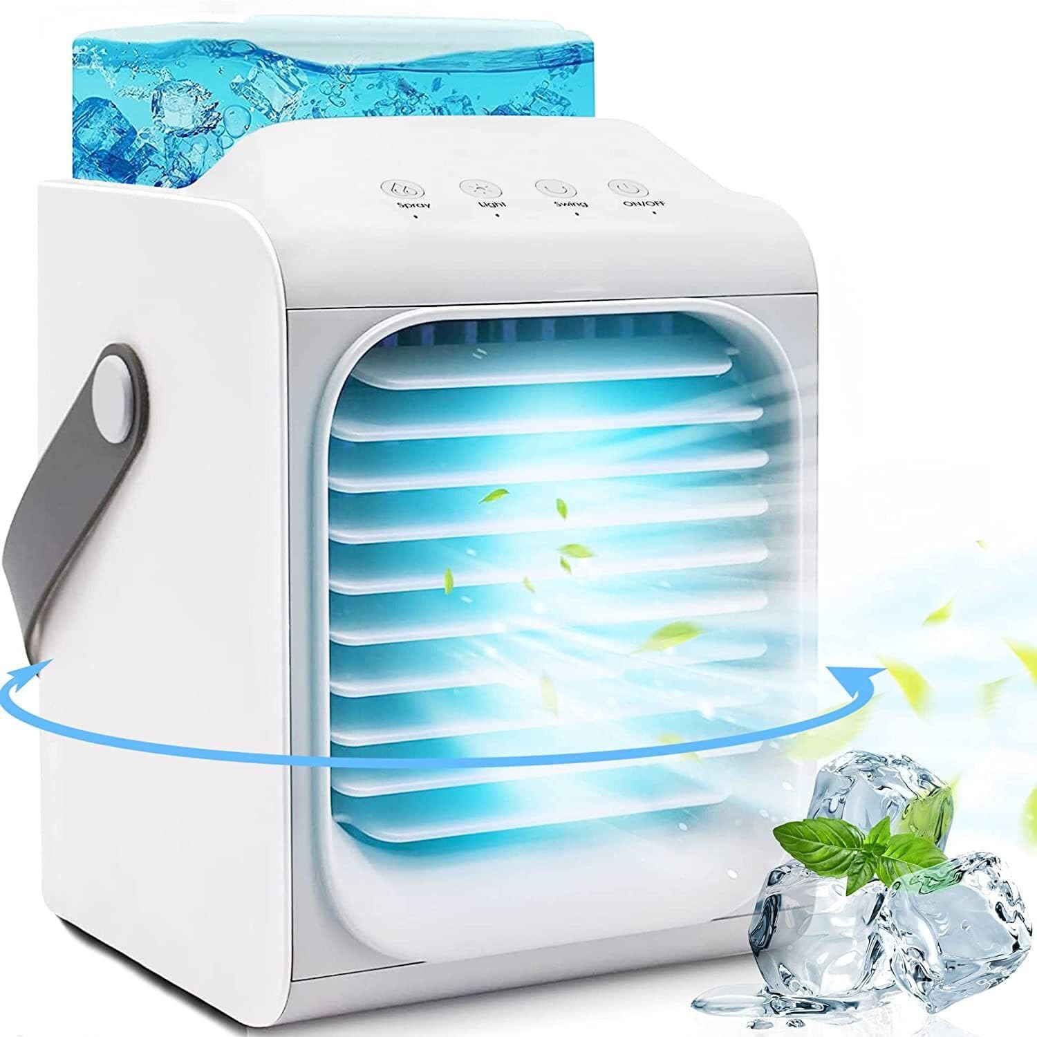 Amazon.com: Portable Air Conditioner, 90° Oscillating Portable AC ...
