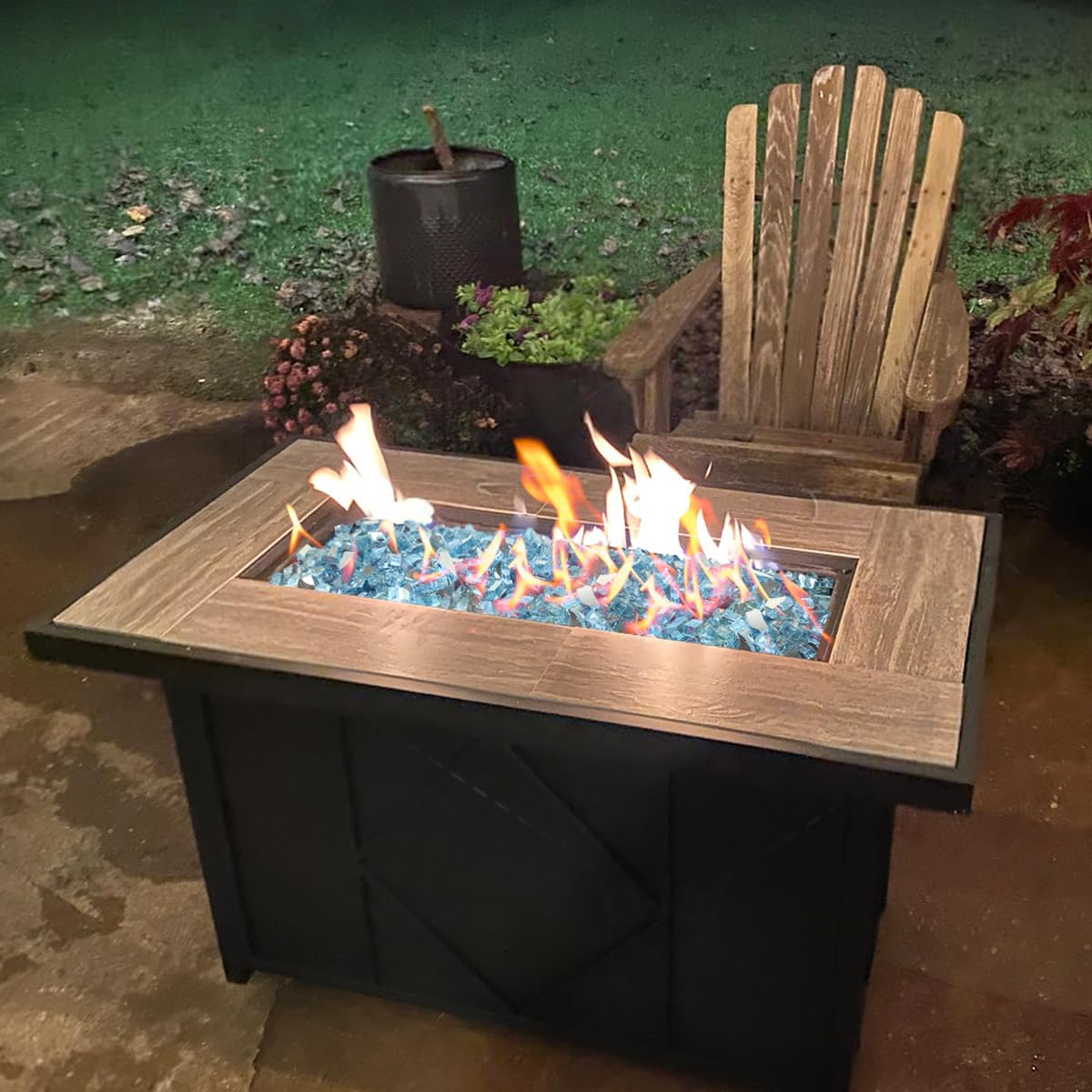 Snapklik.com : Fire Glass For Propane Fire Pit, 1/4 Inch High ...