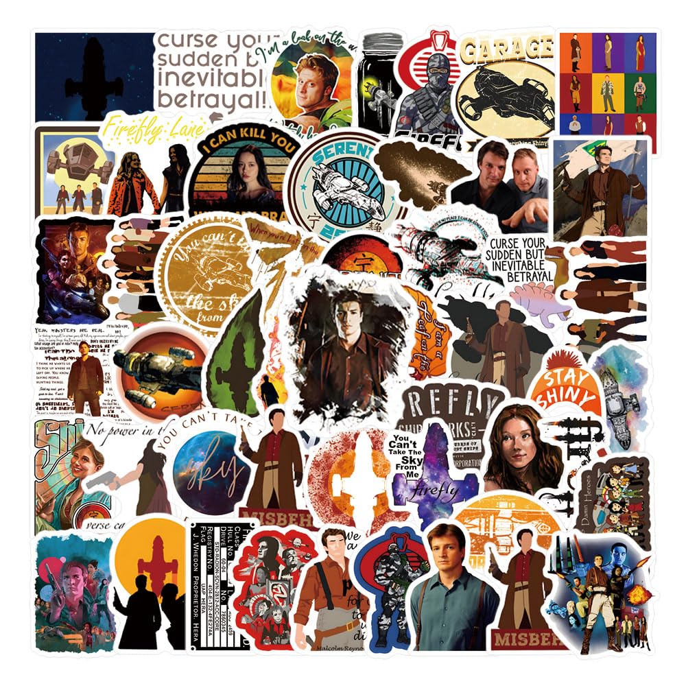 Amazon.com: 65Pcs Firefly American TV Series Stickers Pack, Vinyl ...