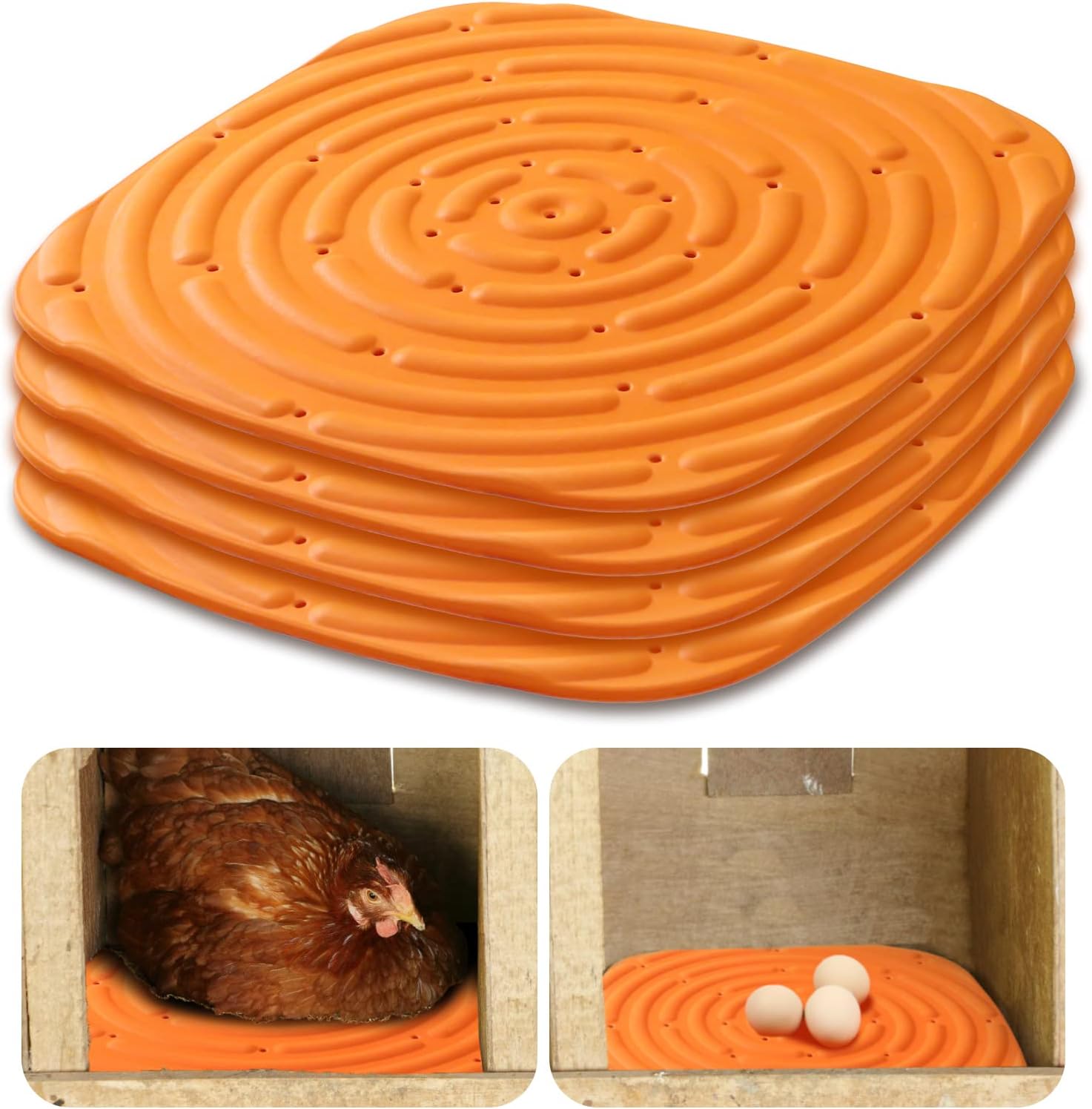 Amazon.com: YOOLEETC 4PCS Washable Nesting Pads Chicken Nesting Boxes ...