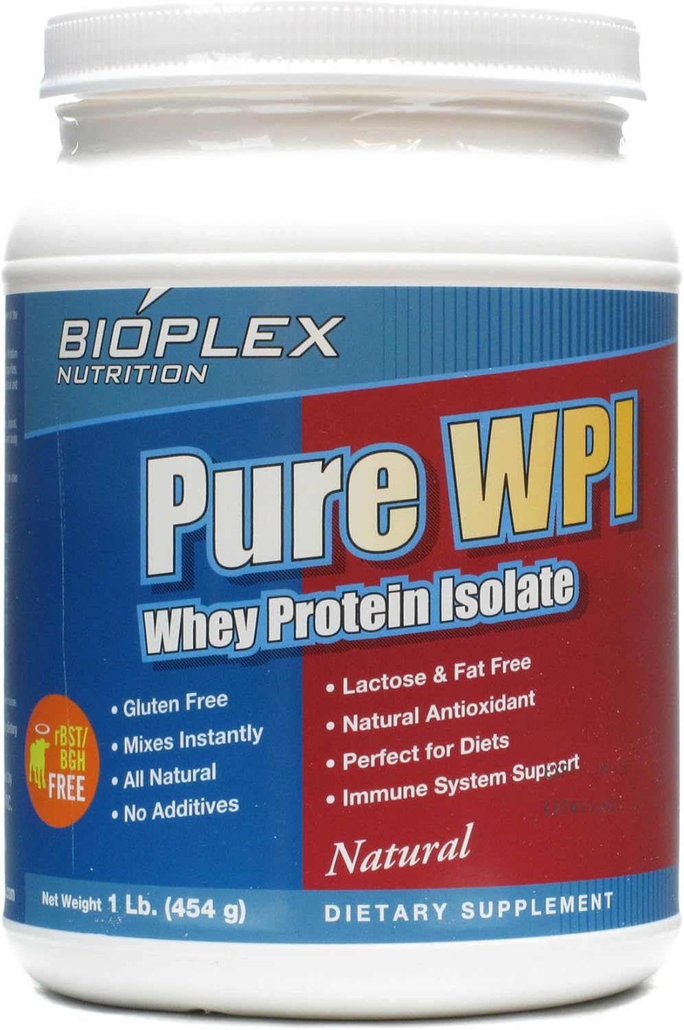 Amazon.com: Pure WPI Natural - Bioplex Nutrition - 1 lbs Powder ...