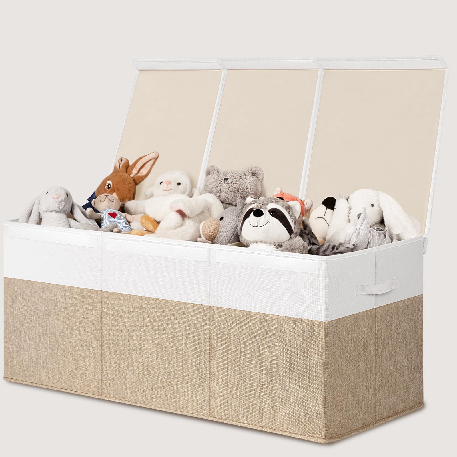 Amazon.com: INDRESSME 185L Extra Large Toy Box, Toy Storage Organizer ...