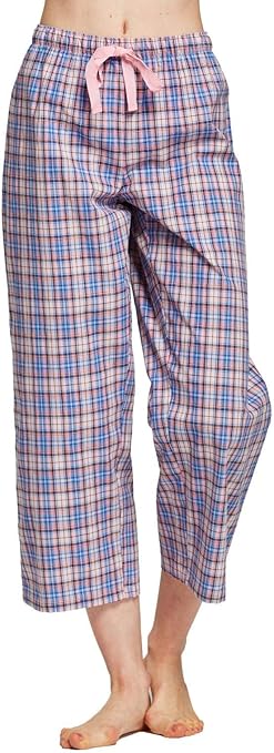 CYZ Women's 100% Cotton Woven Pajama Capri at Amazon Women’s Clothing store
