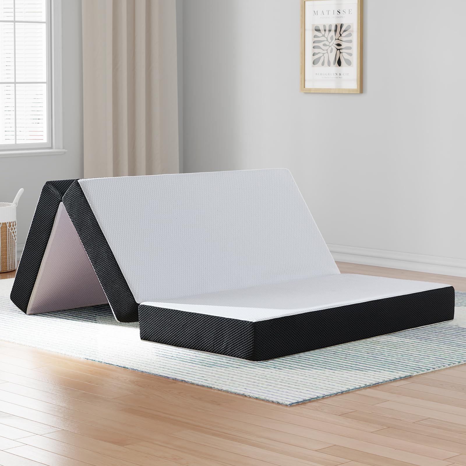 Amazon.com: generic Foldable Mattress,3 inch Queen Mattress,Tri-fold ...