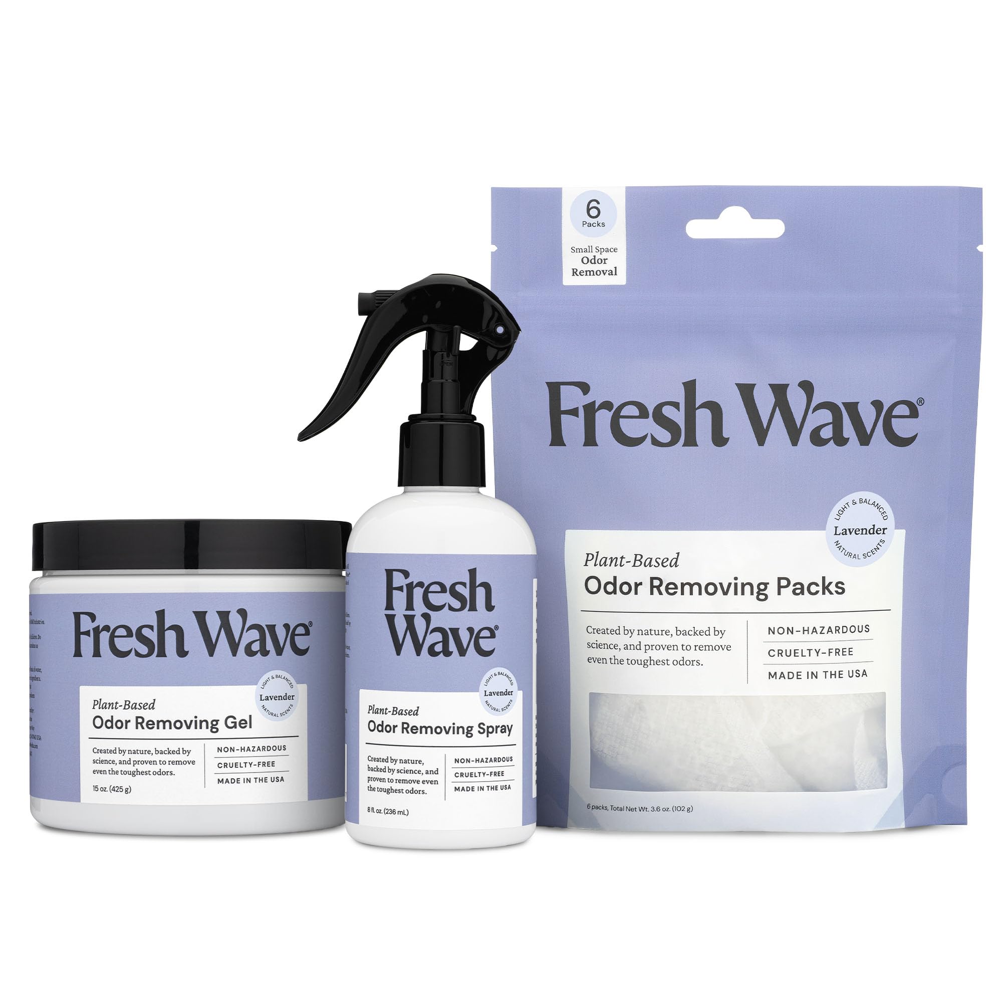 Amazon.com: Fresh Wave Odor Removing Lavender Variety Bundle: (1) 8 fl ...