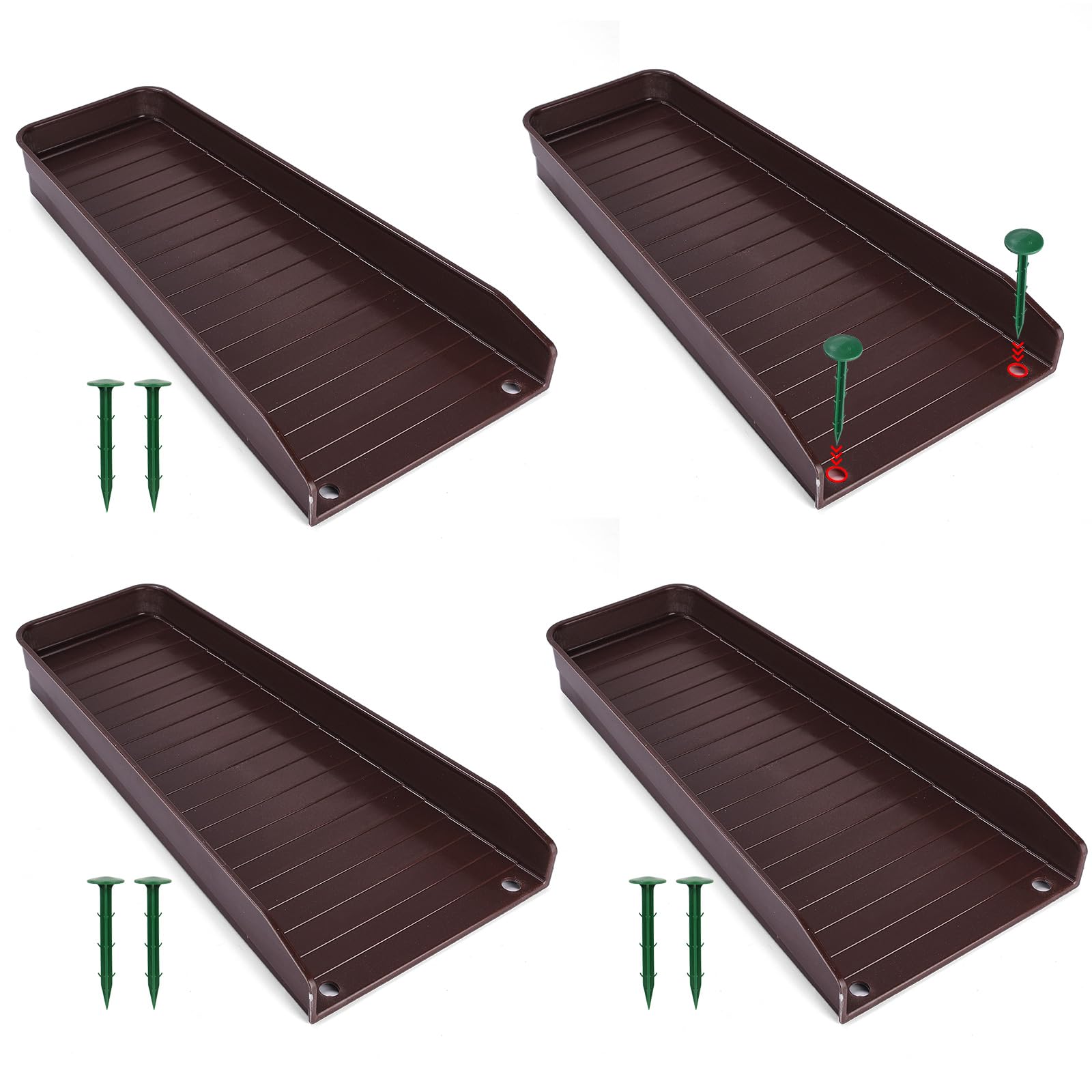 Cement Splash Blocks For Downspouts Amazon.com : 4 Pack Gutter